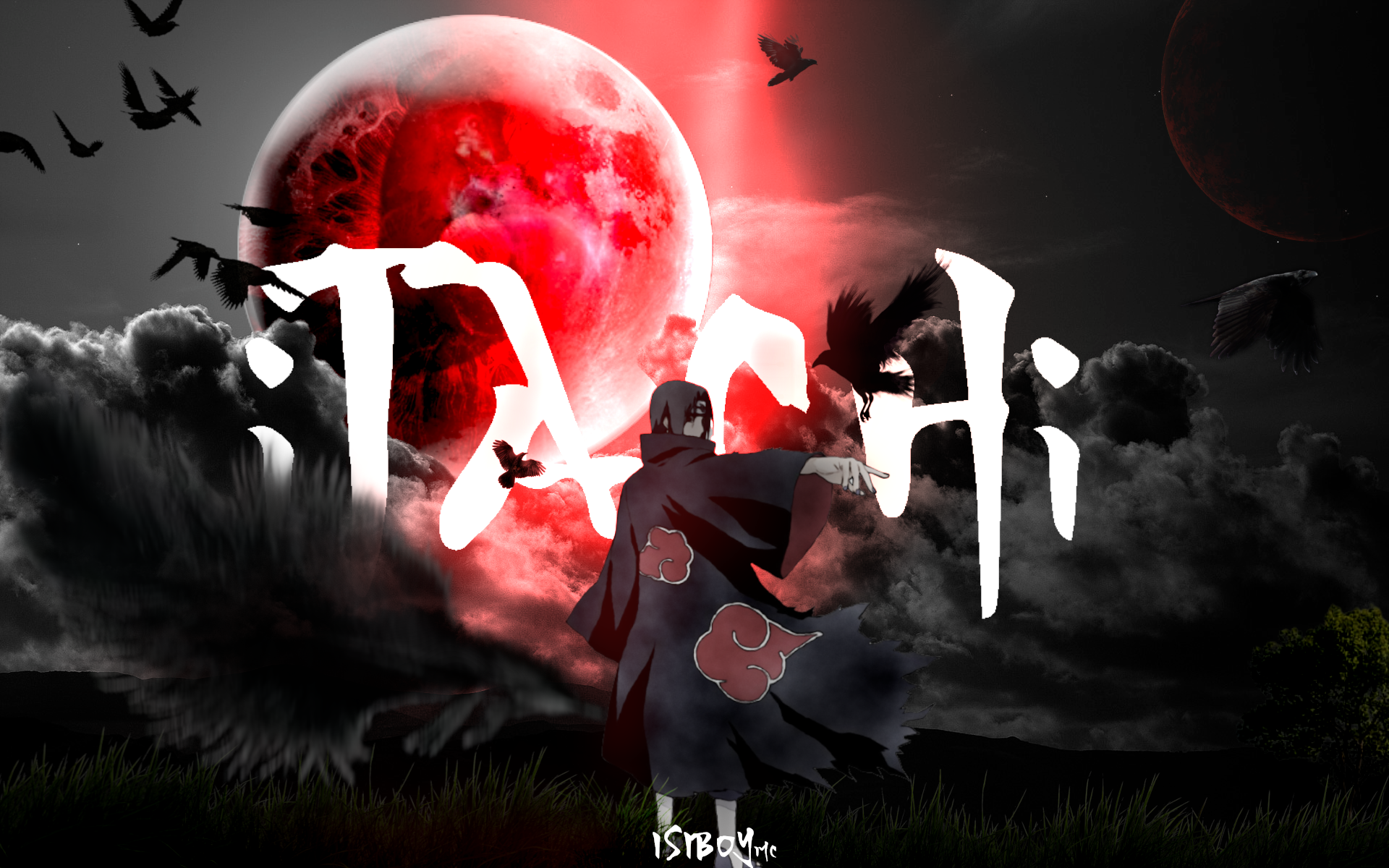 Itachi Red Moon Wallpapers - Wallpaper Cave