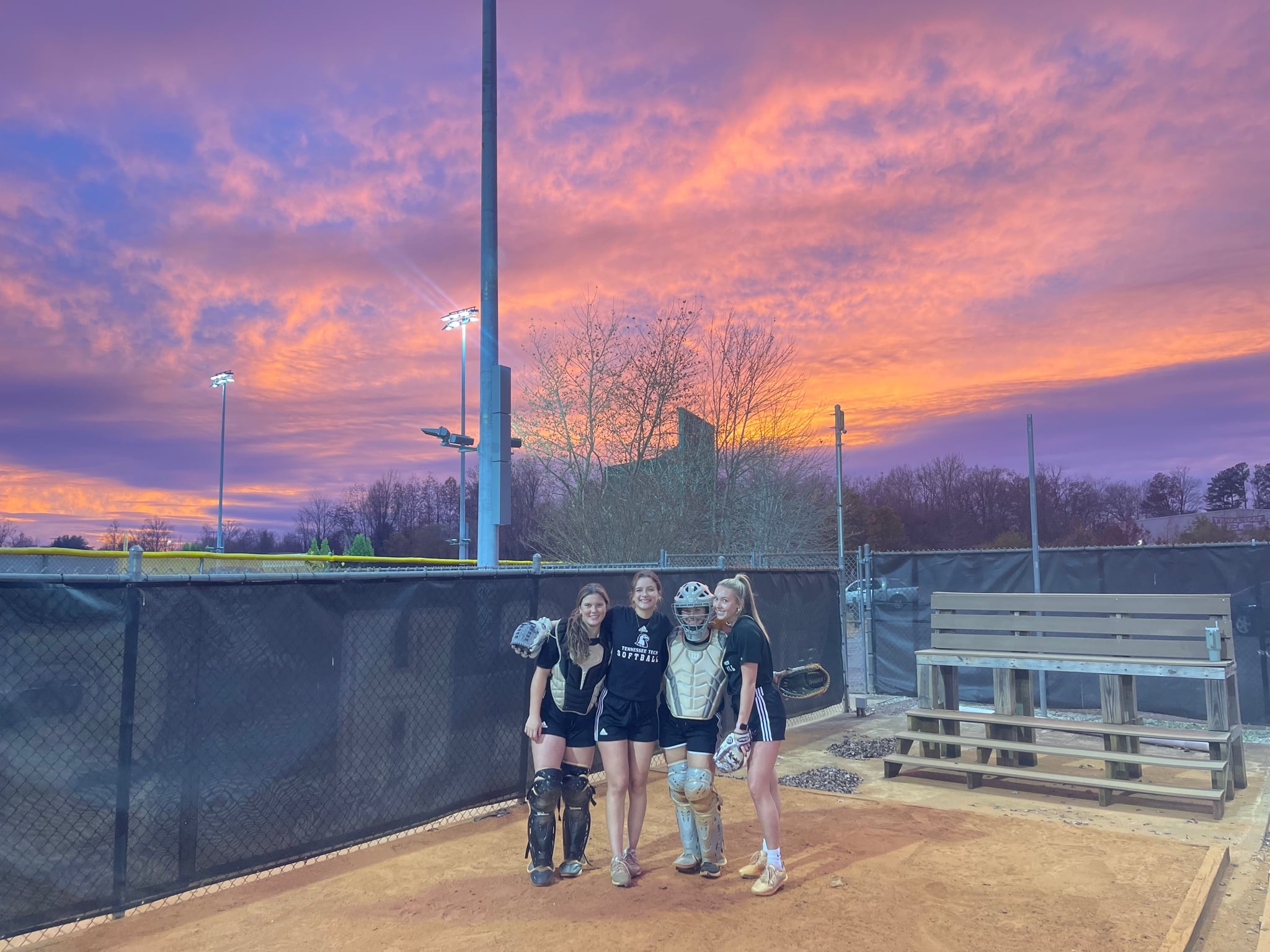 Softball Sunset Background at Albert Jarman blog