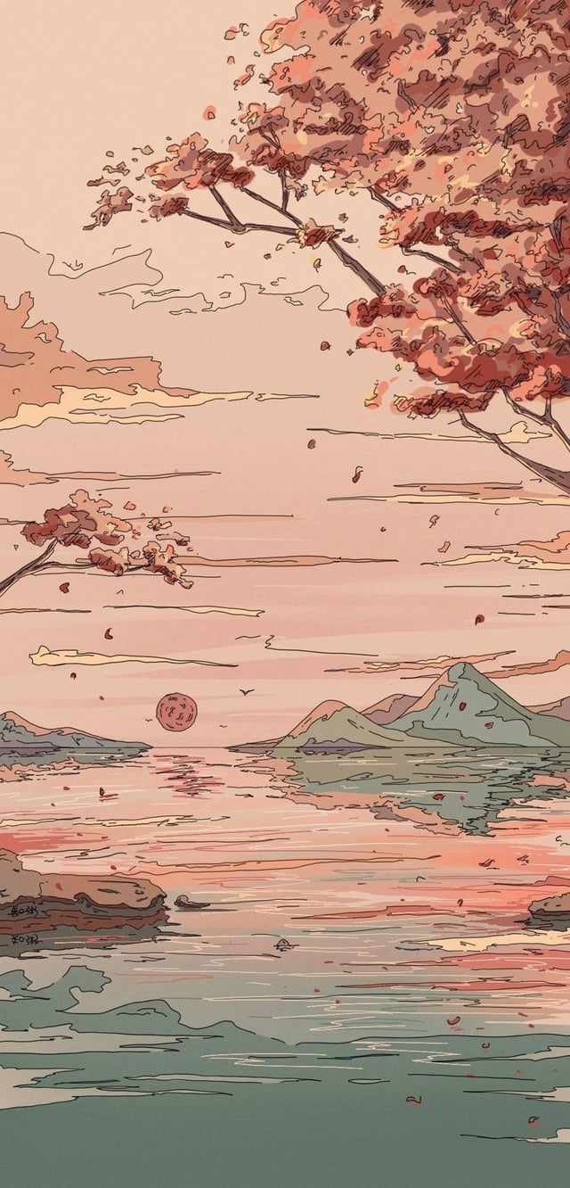 Japanese Spring Art Wallpapers - Wallpaper Cave