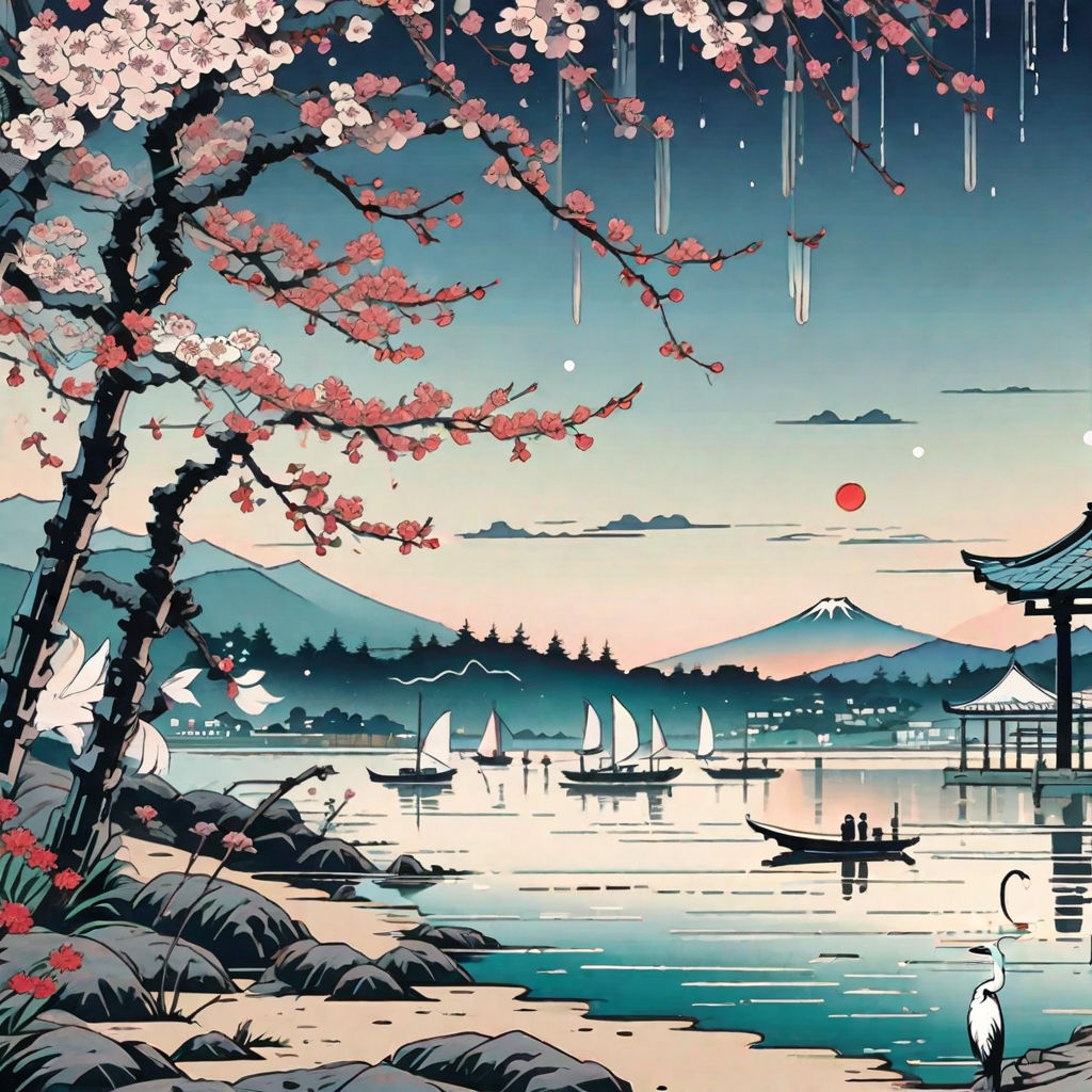 Japanese Spring Art Wallpapers - Wallpaper Cave