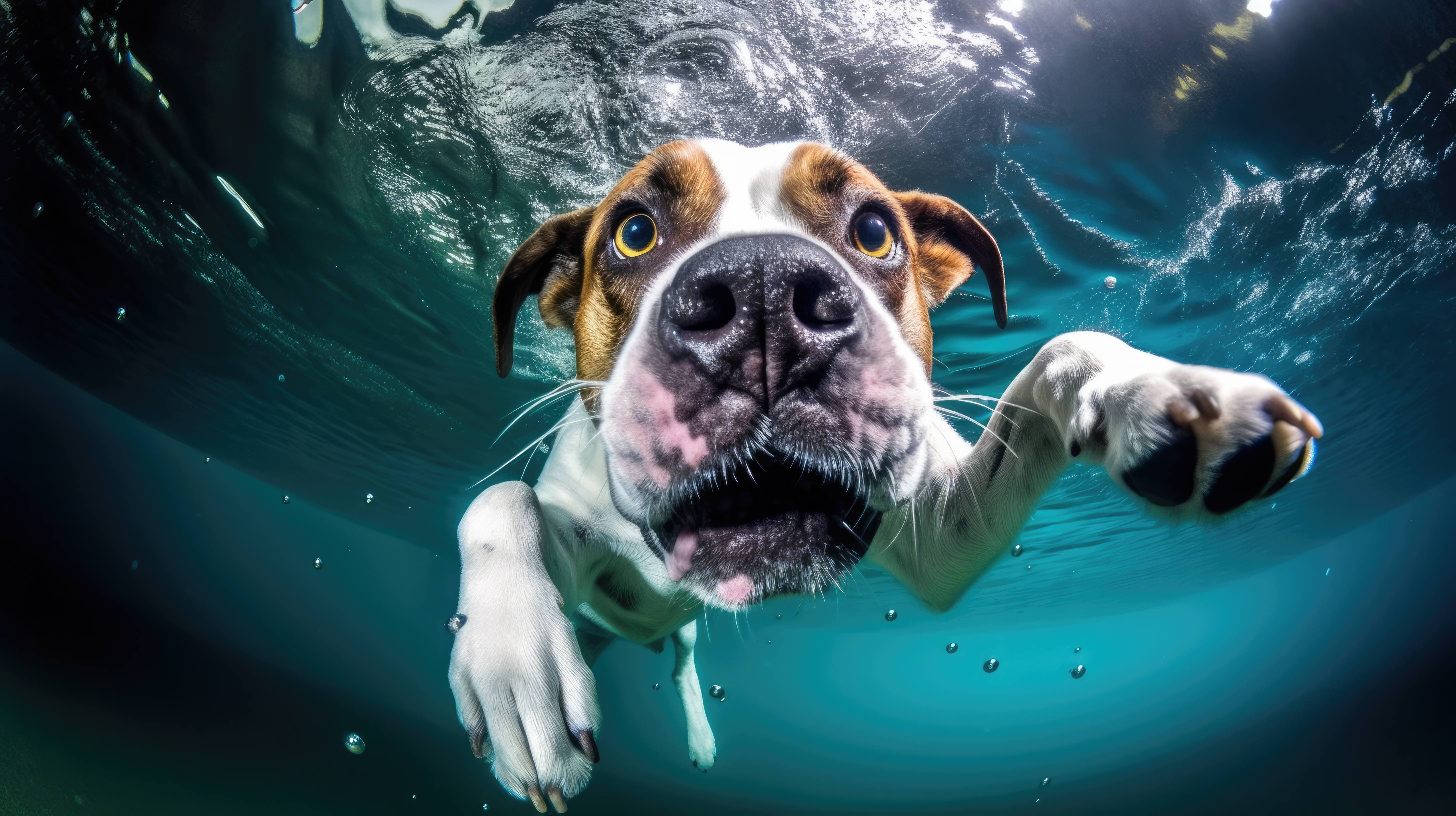 Dogs Swimming Wallpapers - Wallpaper Cave