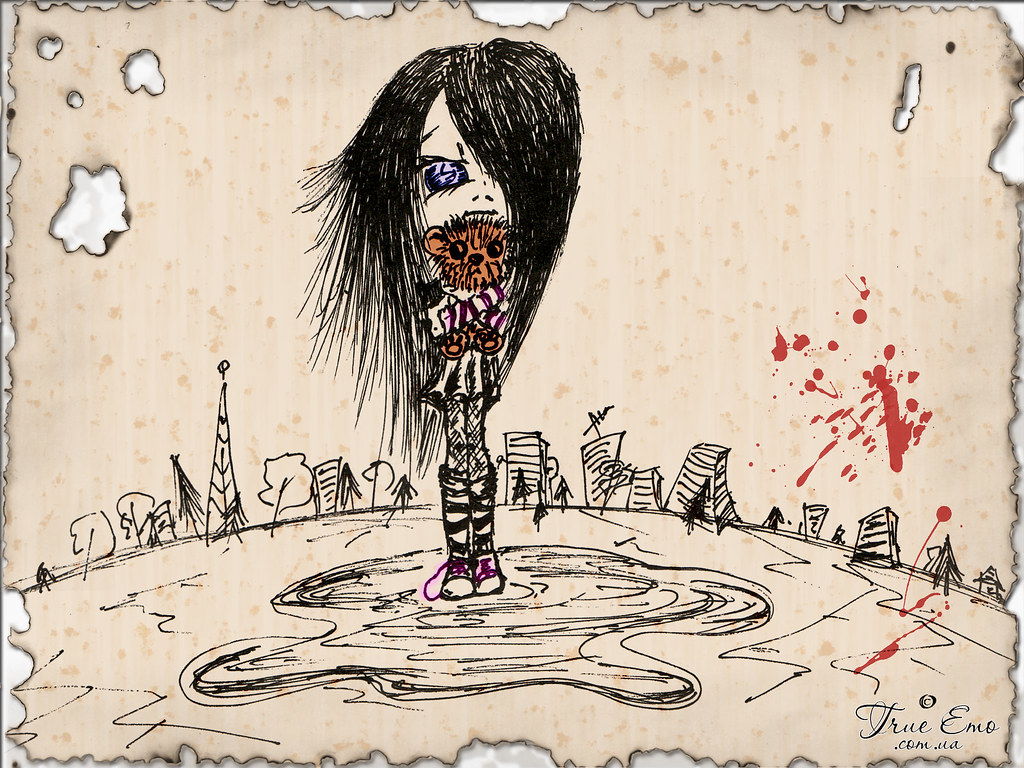 Emo Drawing Wallpapers - Wallpaper Cave