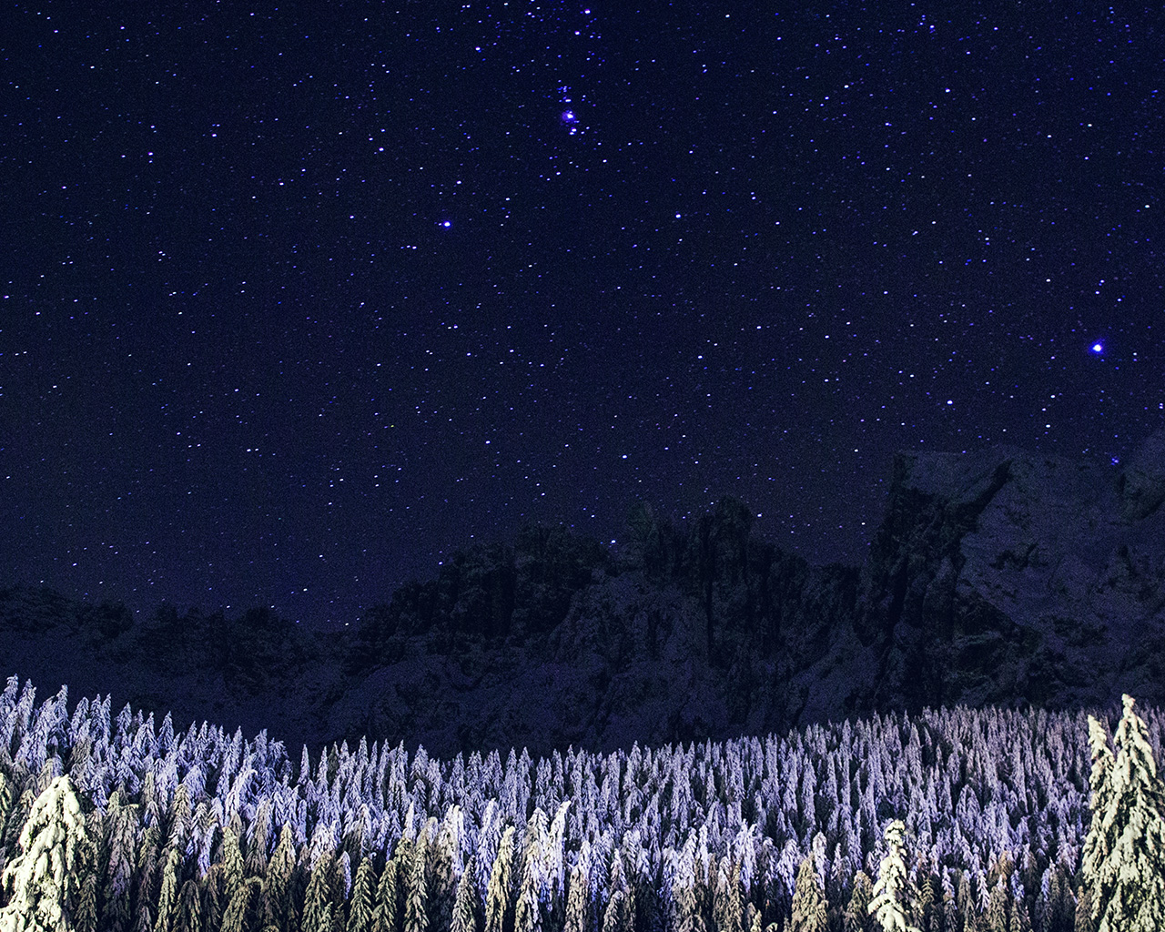 Blue Winter Night Wallpapers - Wallpaper Cave