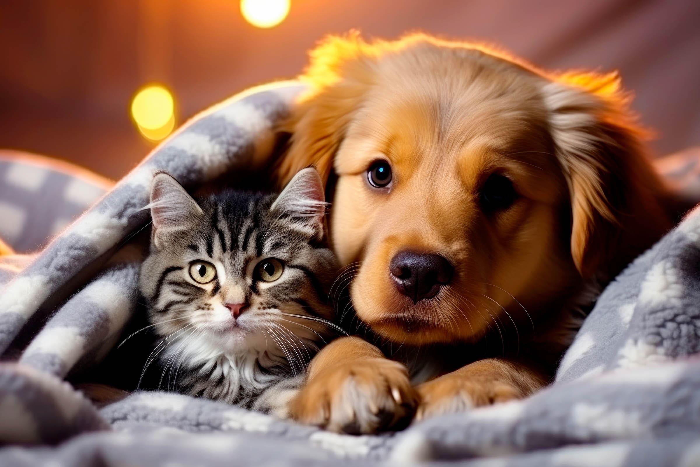 Dog And Cat Winter Wallpapers - Wallpaper Cave