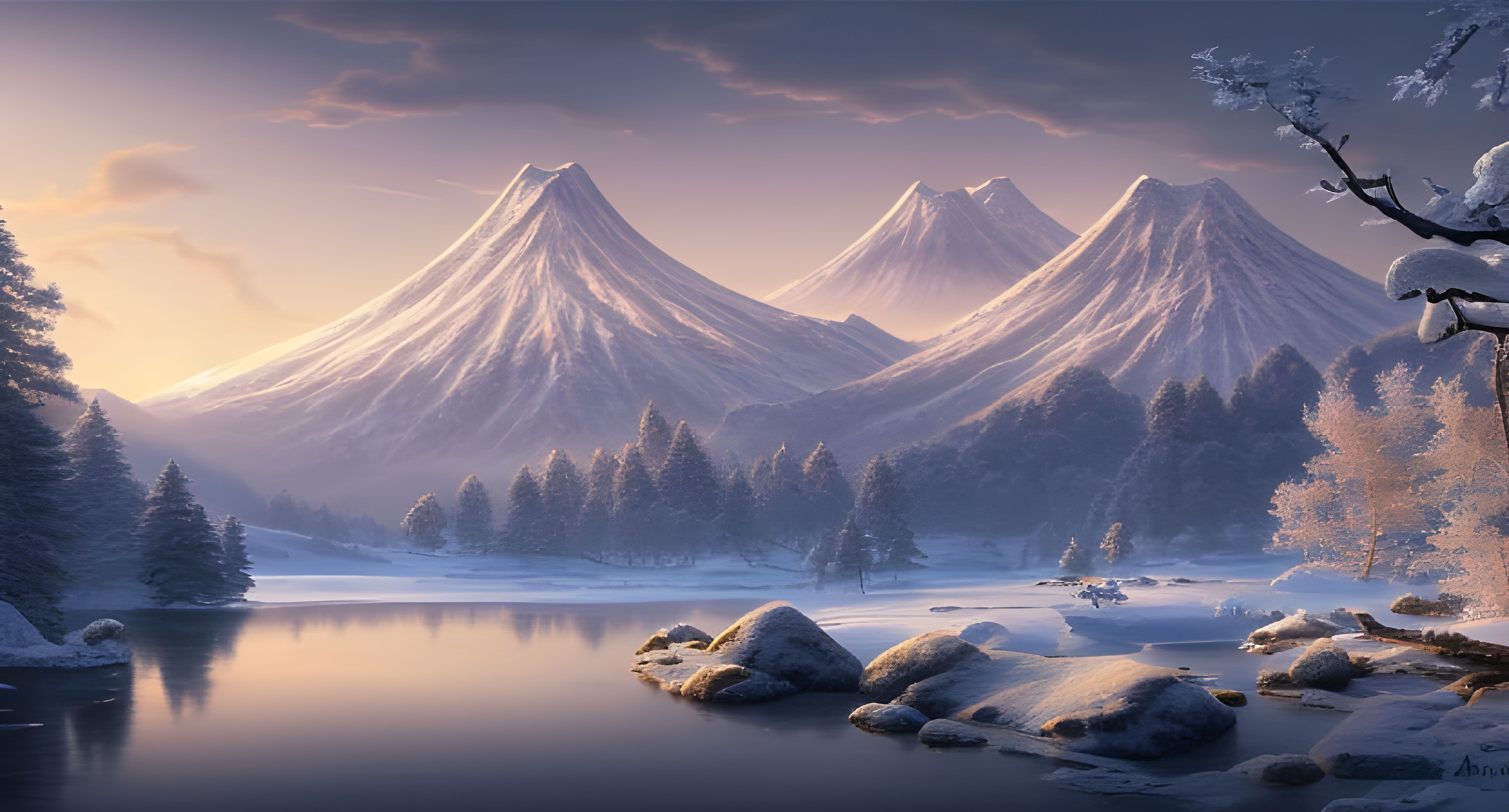 Japanese Winter Art Wallpapers - Wallpaper Cave