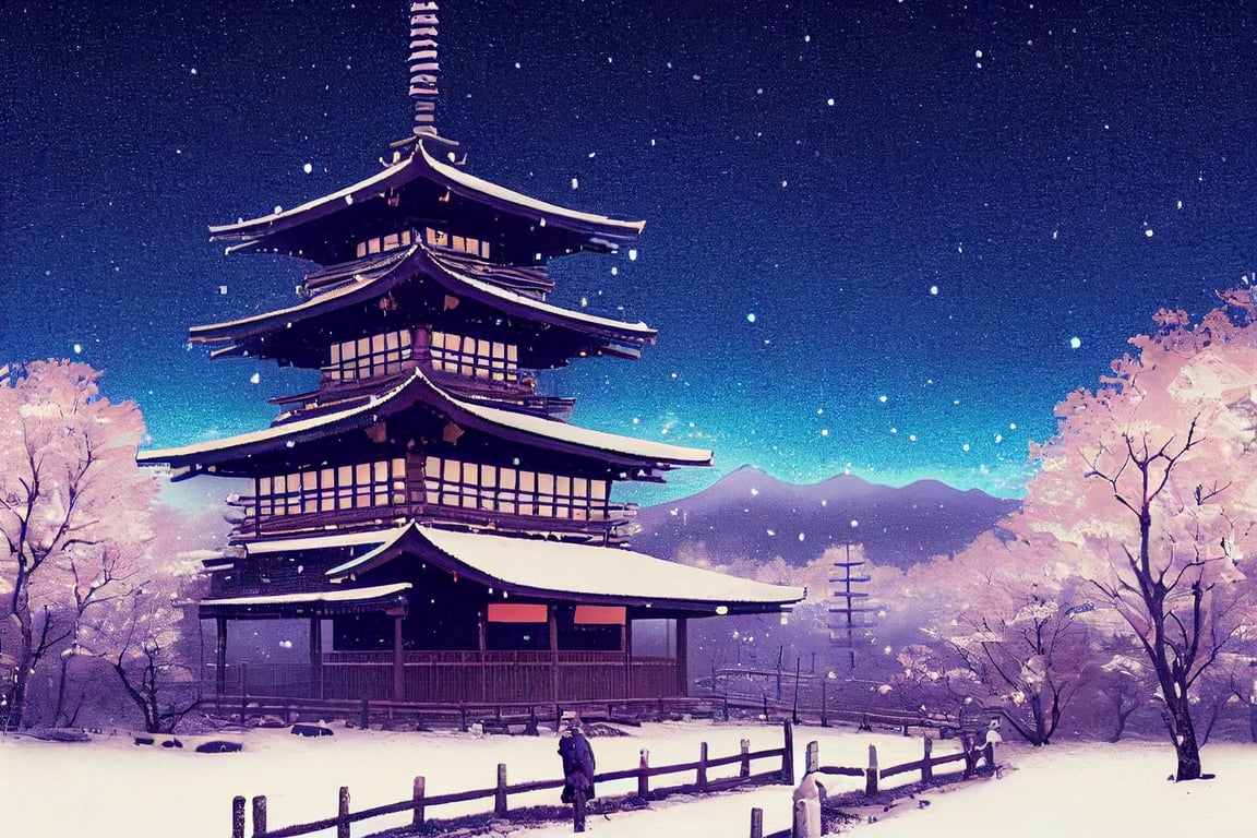 Japanese Winter Art Wallpapers - Wallpaper Cave