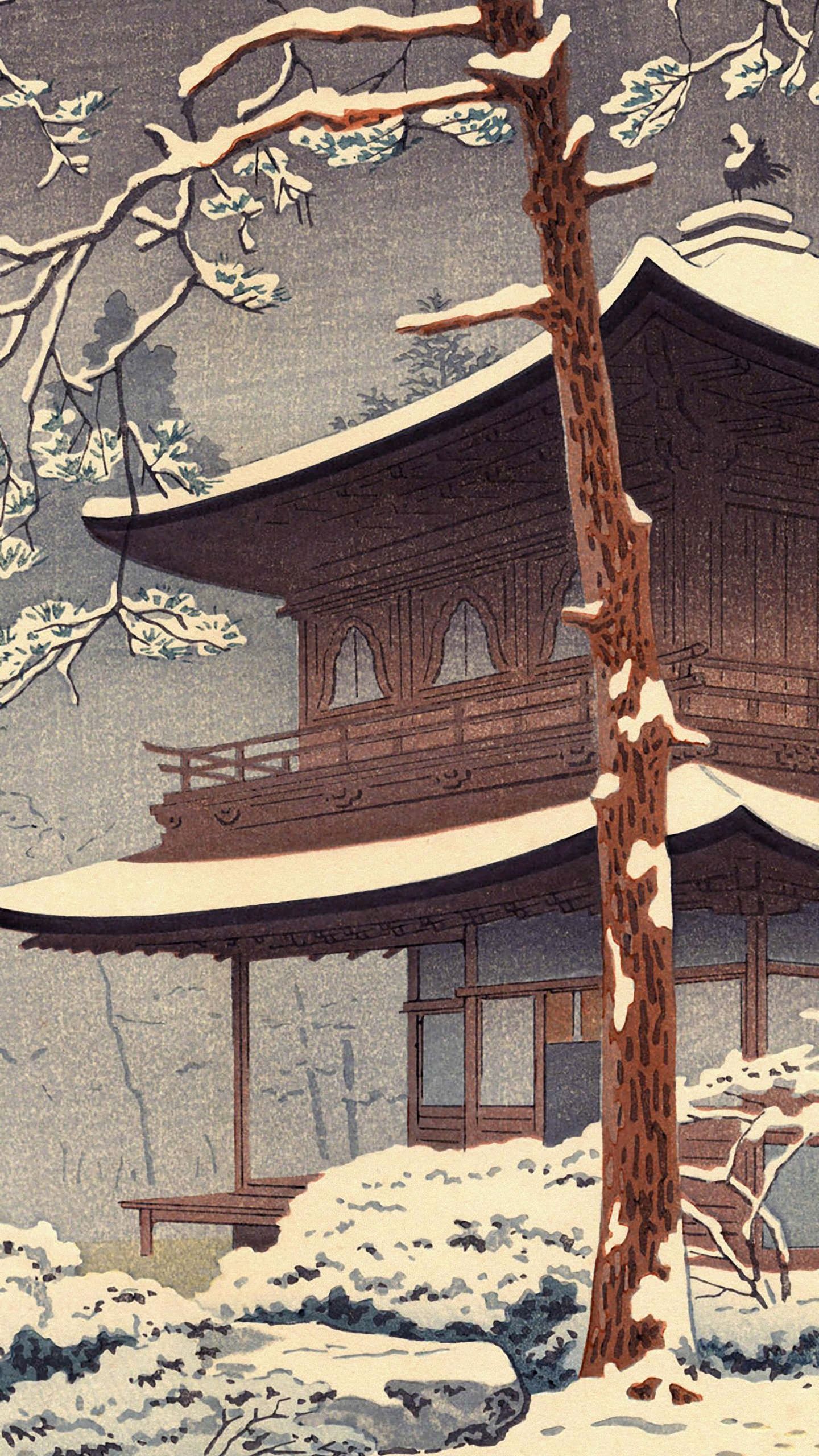Japanese Winter Art Wallpapers - Wallpaper Cave