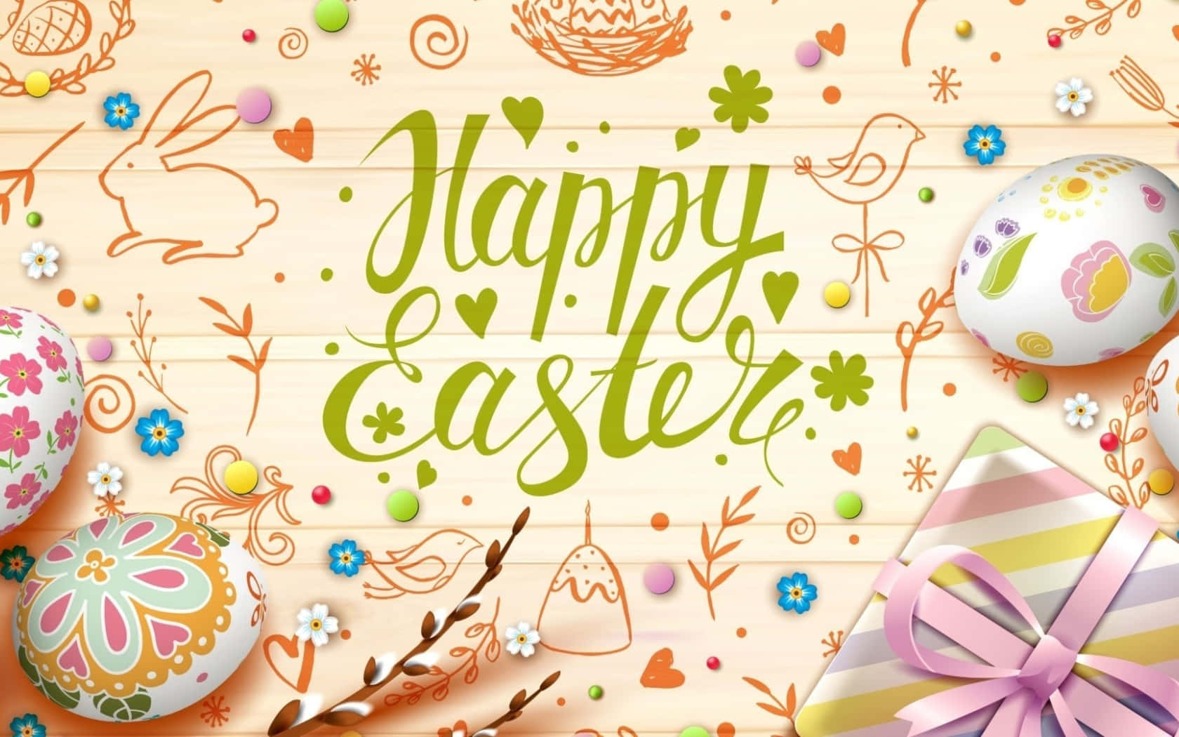 Happy Easter Pattern Wallpapers - Wallpaper Cave