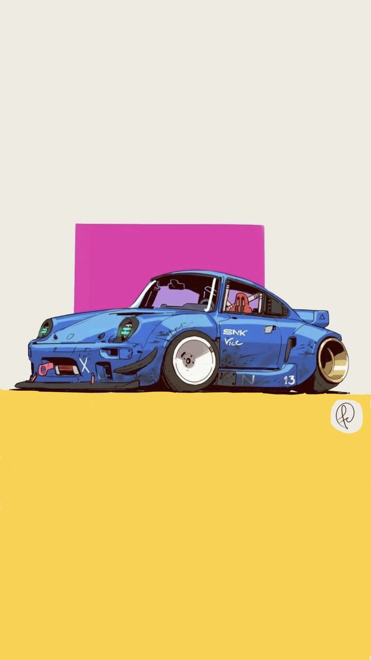 Porsche Cartoon Wallpapers - Wallpaper Cave