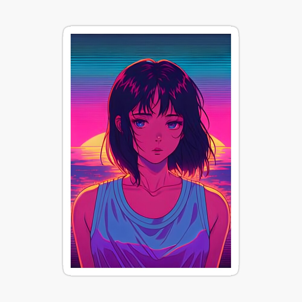 Anime Girl Retrowave Wallpapers - Wallpaper Cave