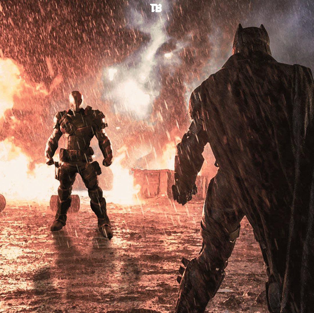 Batman Vs Deathstroke Achtergrond Download Batman Fighting Under Rain