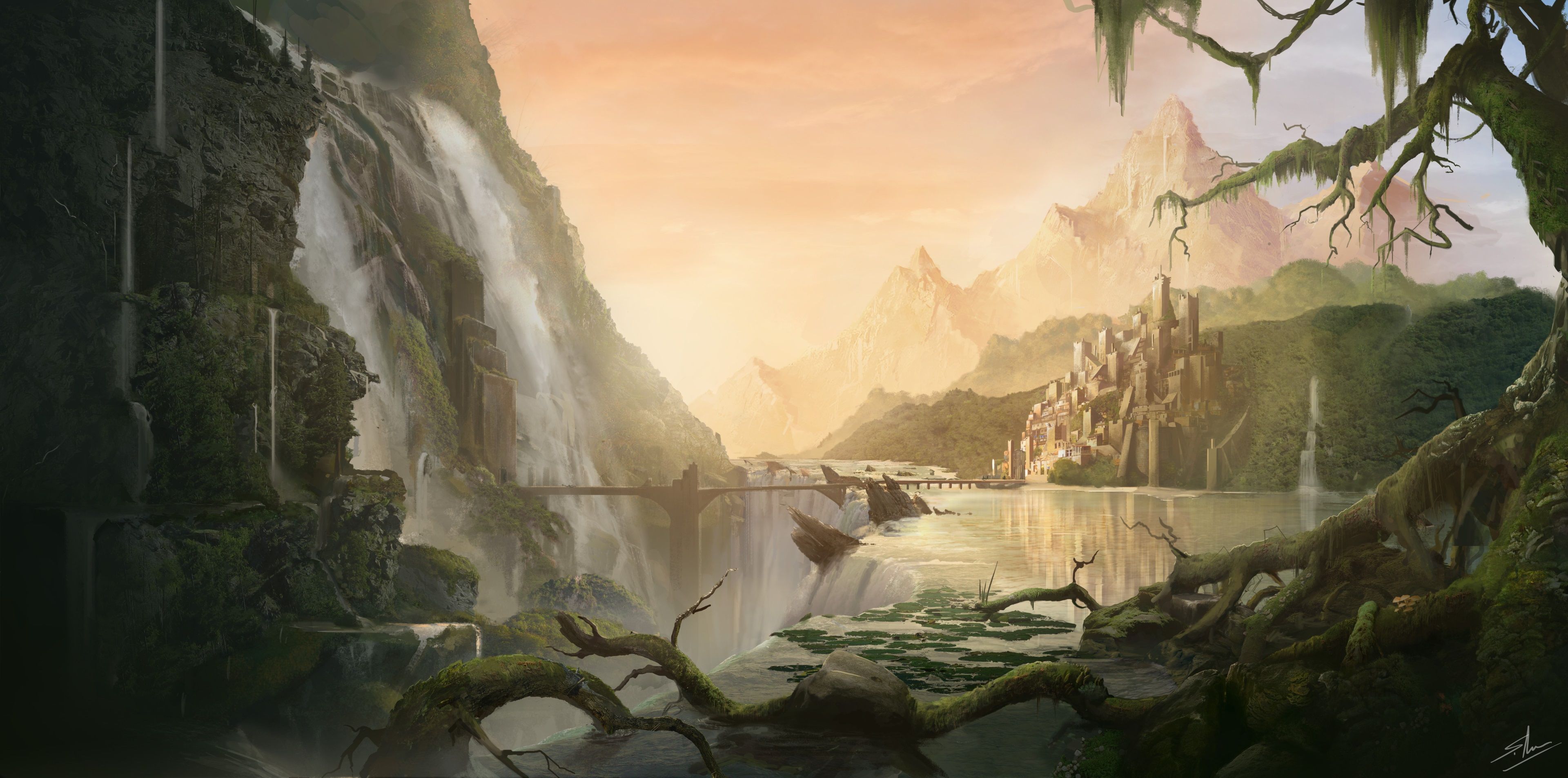 4k Landscape Painting Wallpapers - Wallpaper Cave