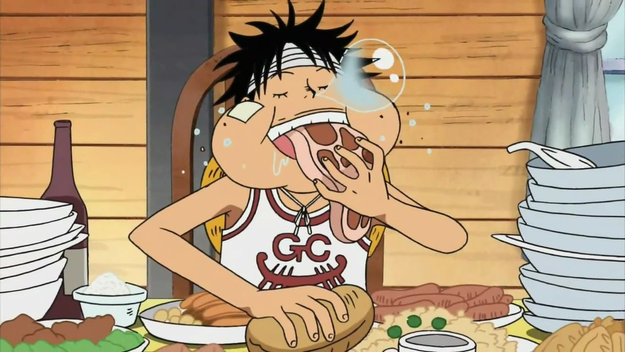 Luffy Eating Wallpapers - Wallpaper Cave