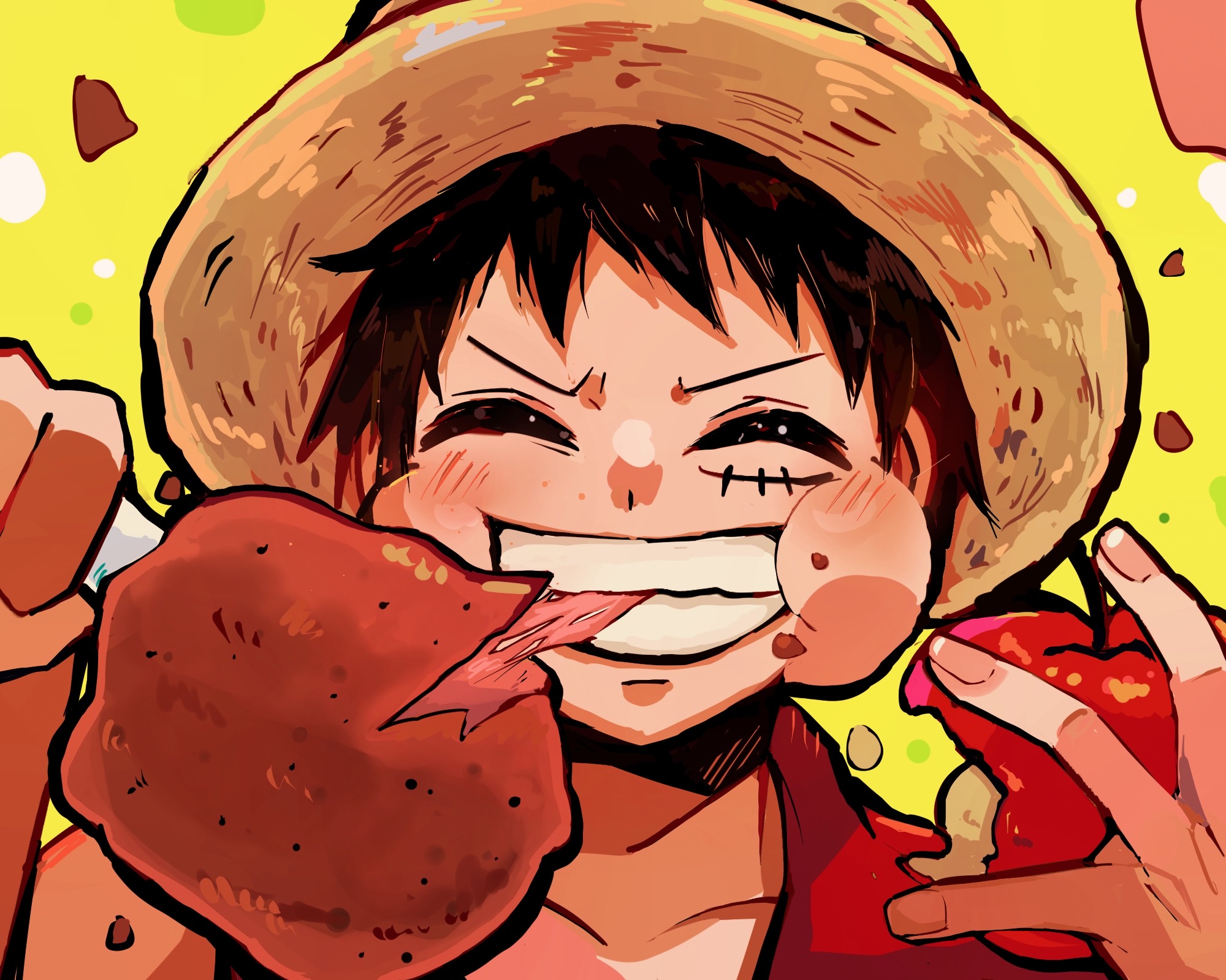 Luffy Eating Wallpapers - Wallpaper Cave