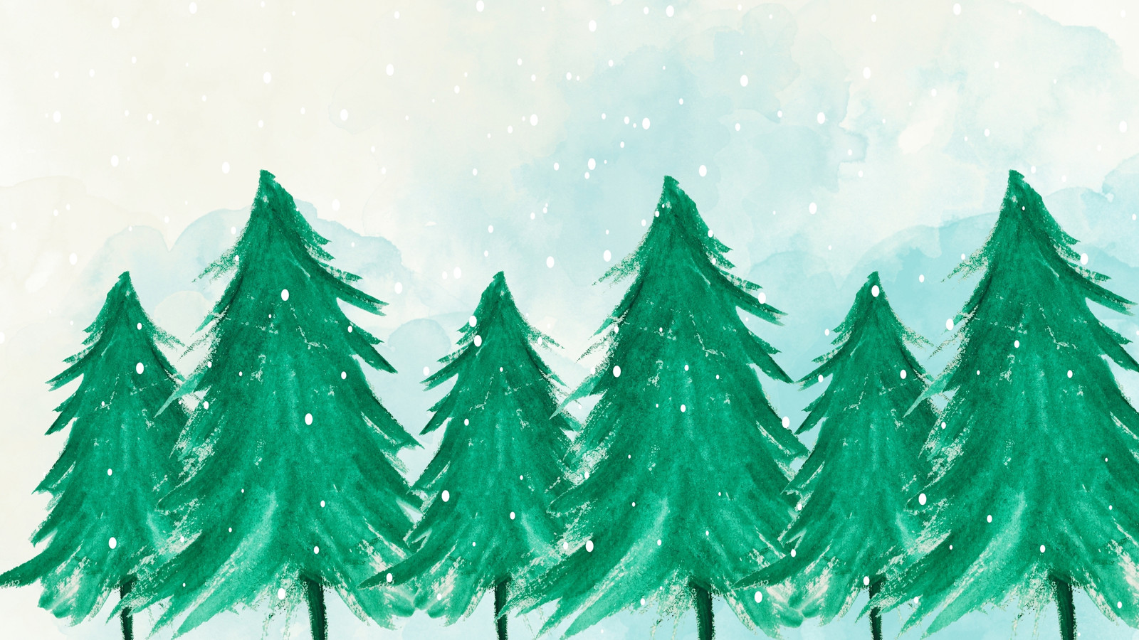 Winter Watercolor Desktop Wallpapers - Wallpaper Cave