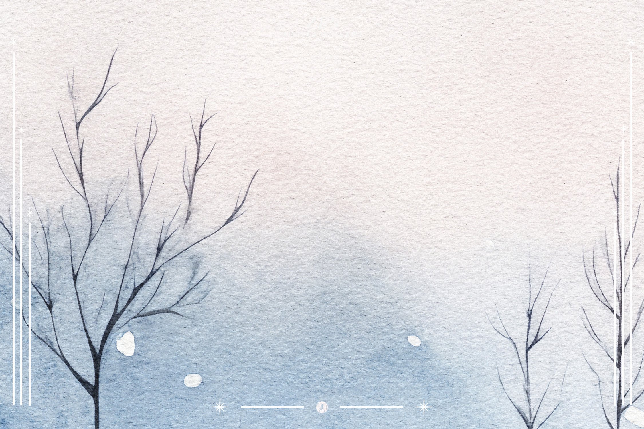 Winter Watercolor Desktop Wallpapers - Wallpaper Cave