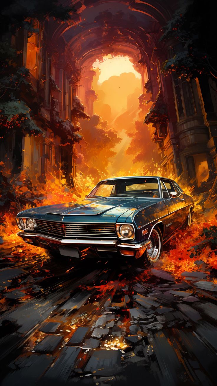 Flaming Car Wallpapers - Wallpaper Cave