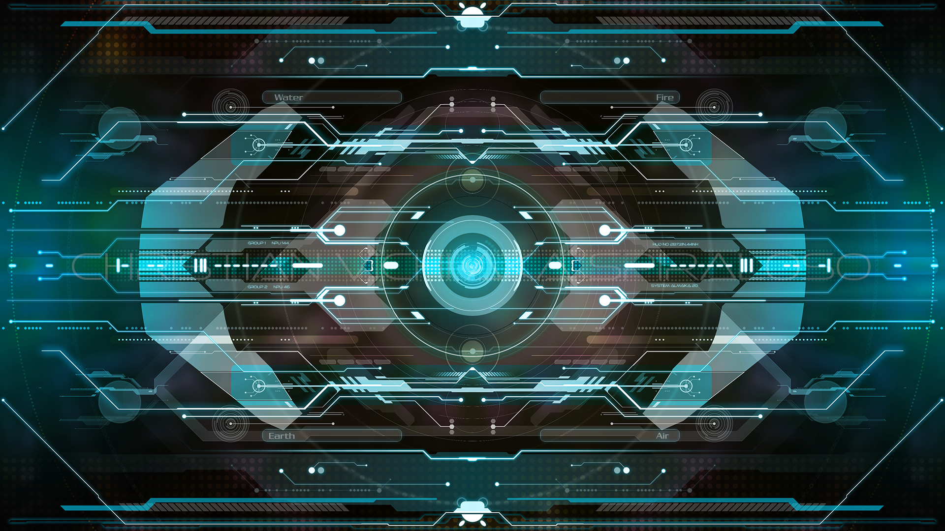 Futuristic Hud Wallpaper