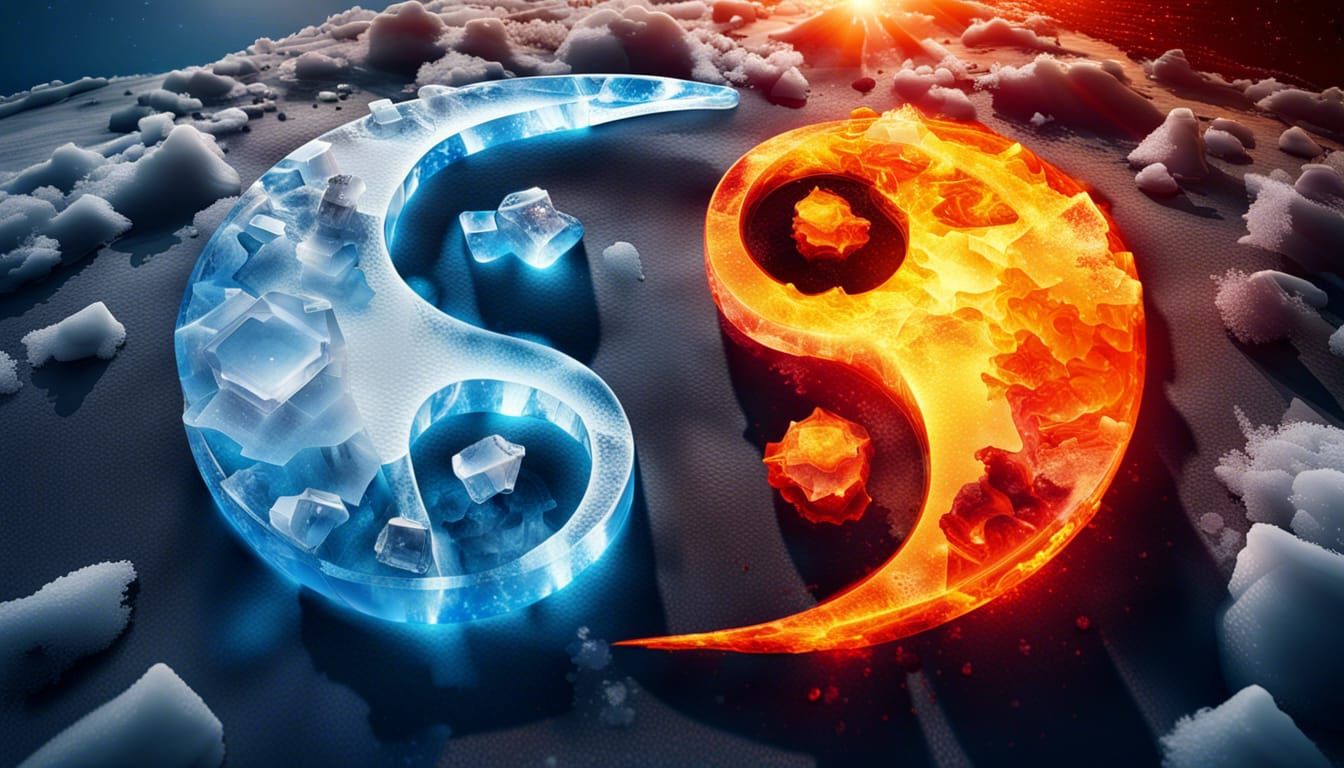 Yin And Yang Fire Vs Water Wallpapers - Wallpaper Cave
