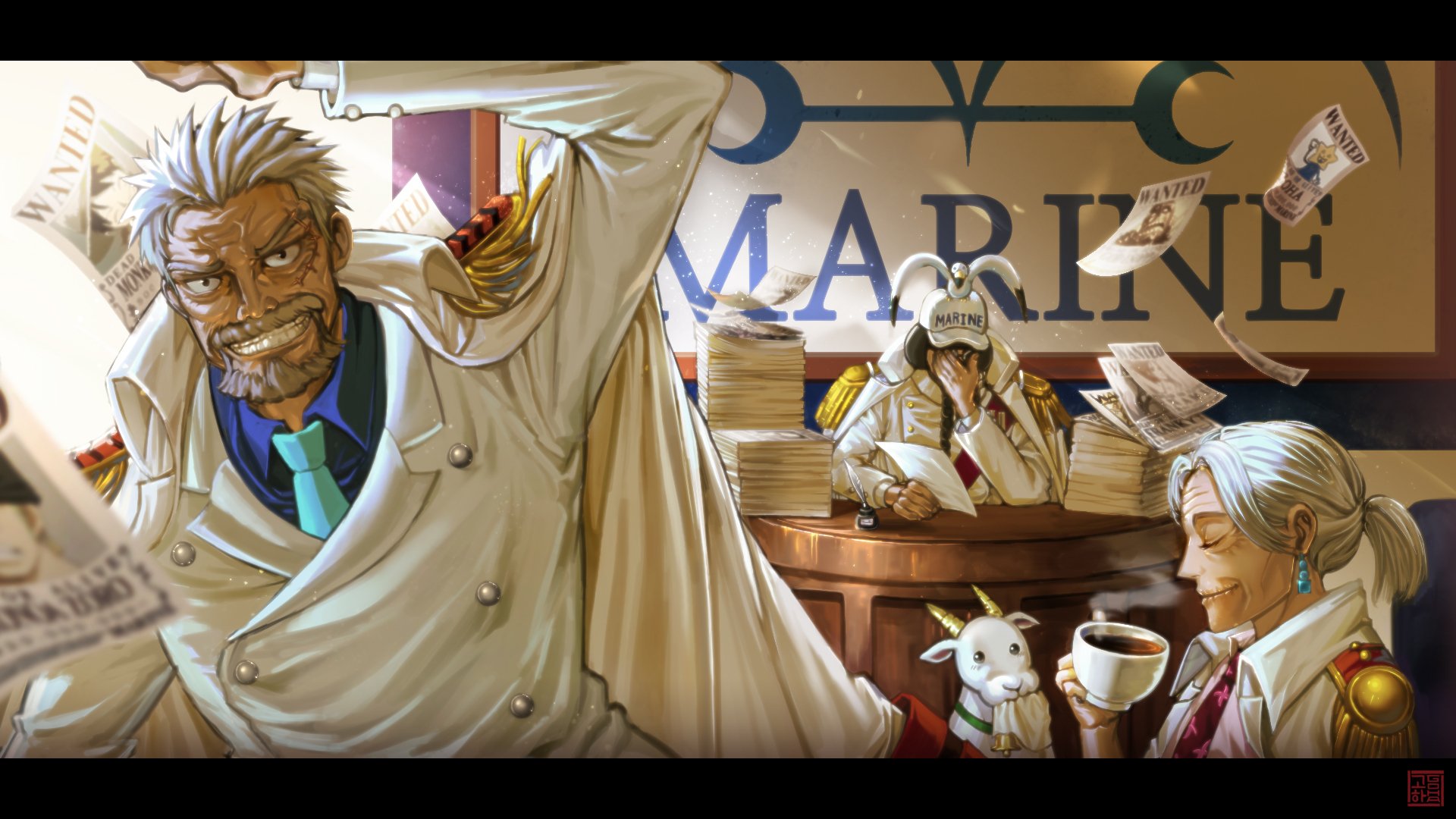 One Piece Marines Wallpapers - Wallpaper Cave