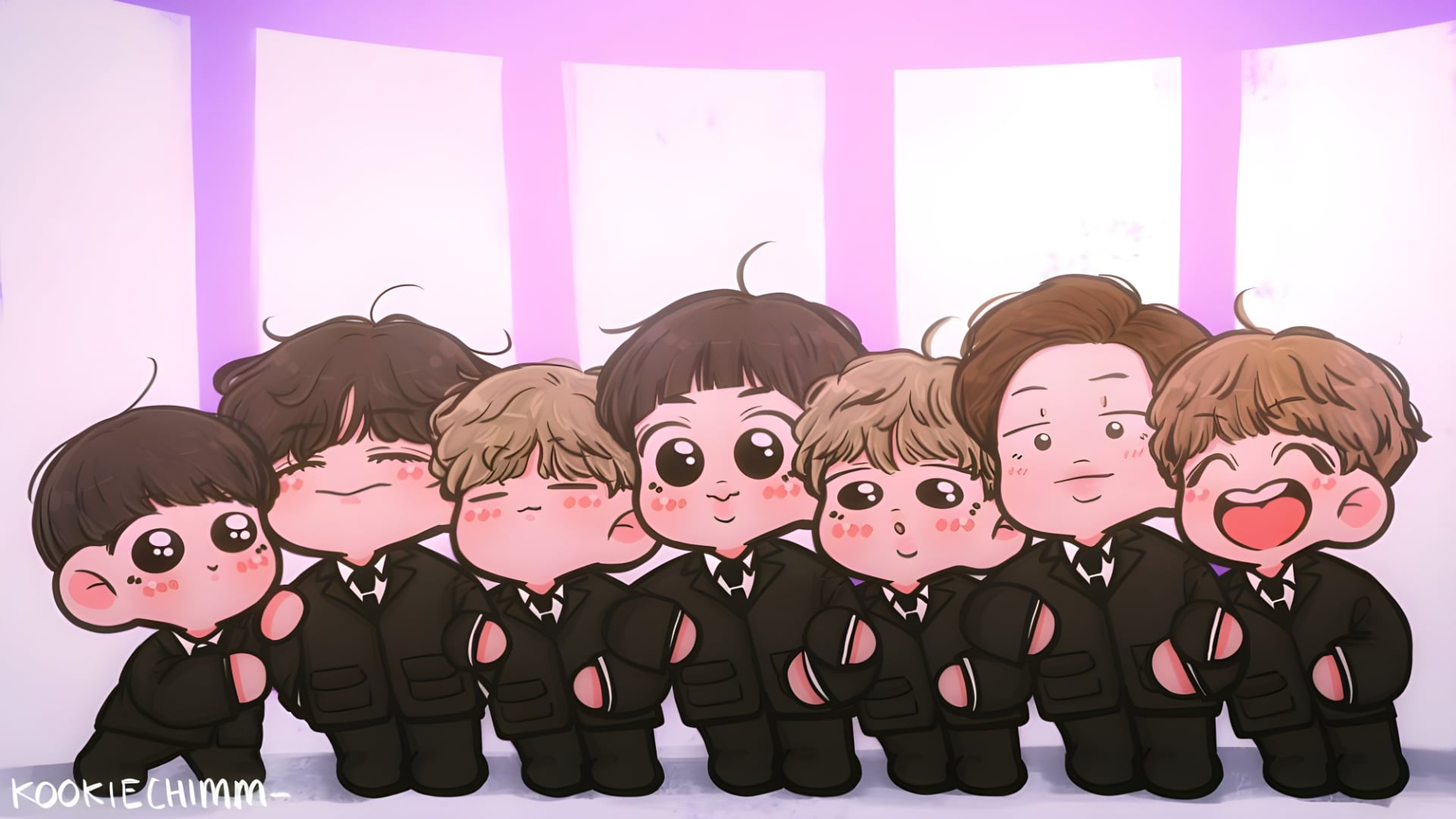 Cute BTS Chibi Wallpapers - Wallpaper Cave