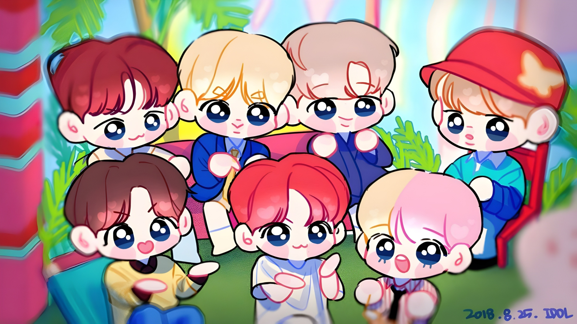 Cute BTS Chibi Wallpapers - Wallpaper Cave