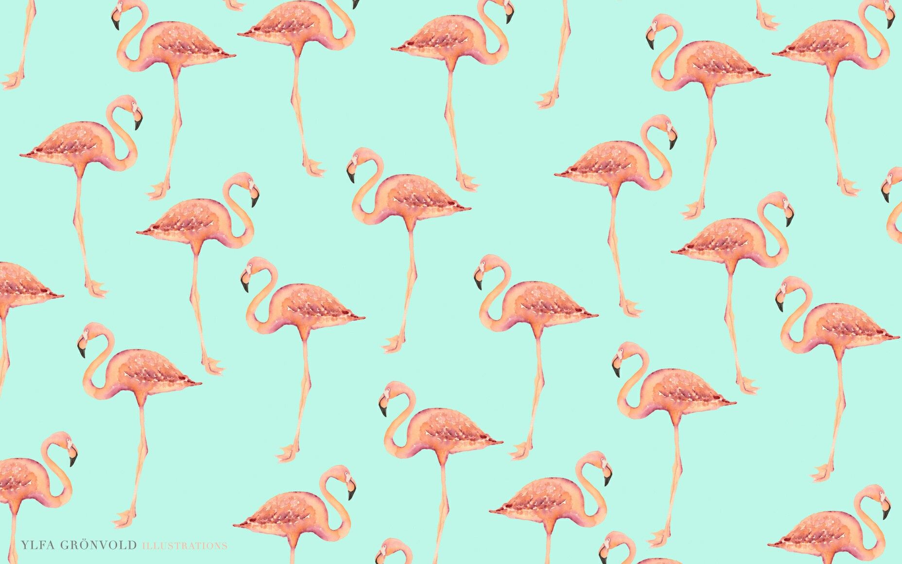 Flamingo Collage Wallpapers - Wallpaper Cave