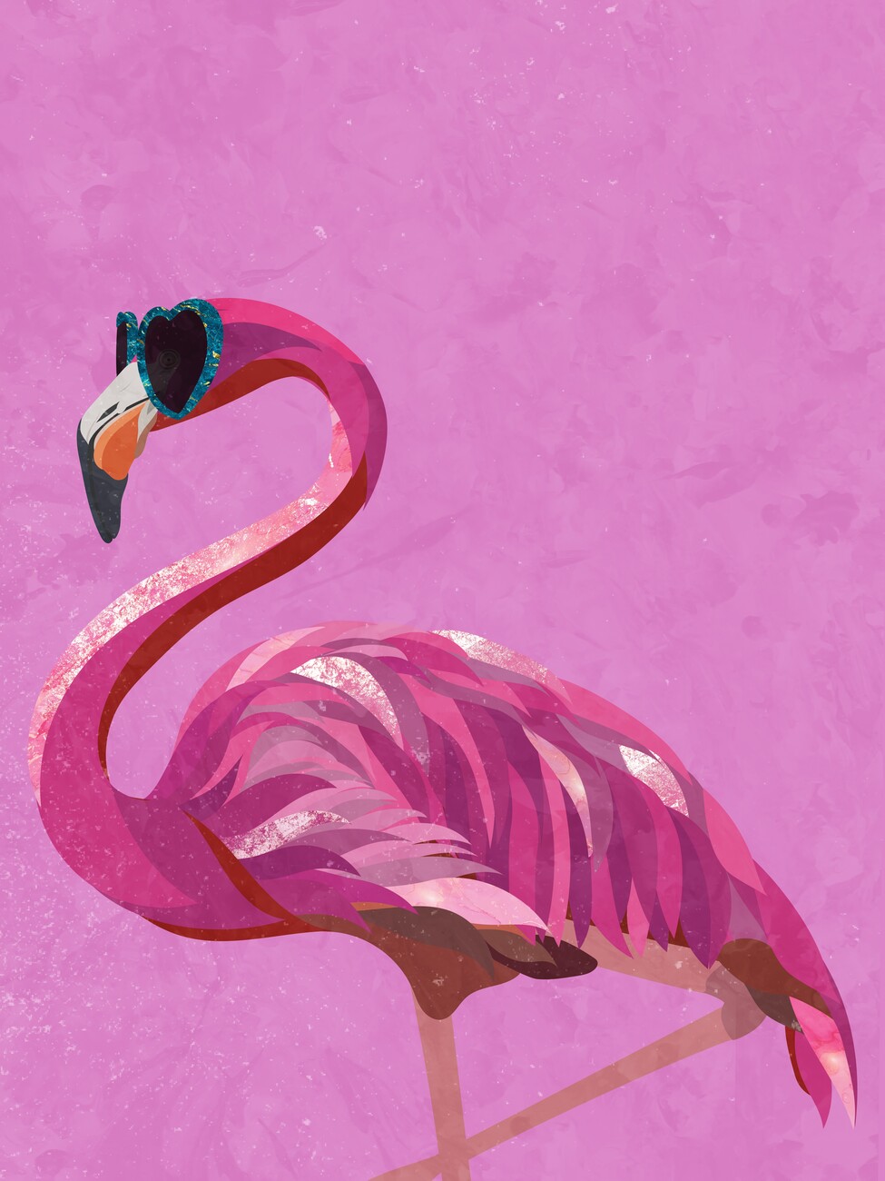 Flamingo Collage Wallpapers - Wallpaper Cave