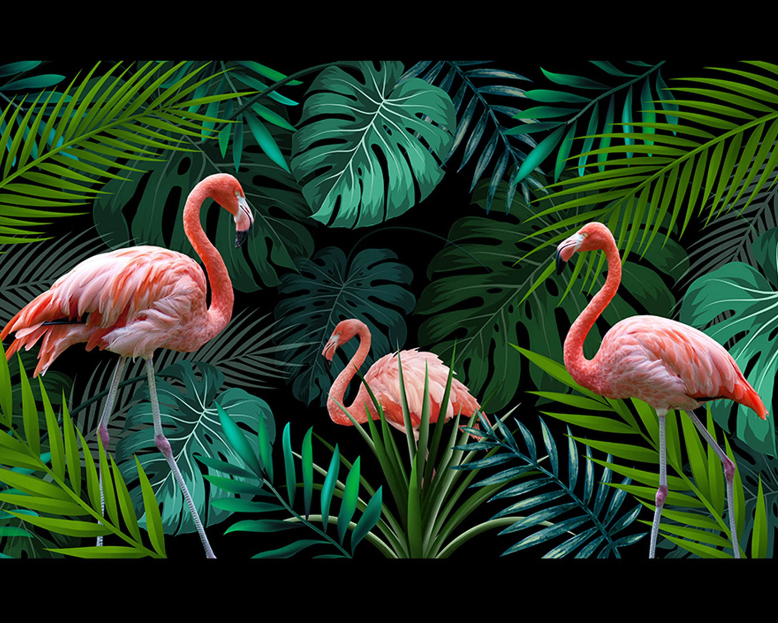 Flamingo Collage Wallpapers - Wallpaper Cave