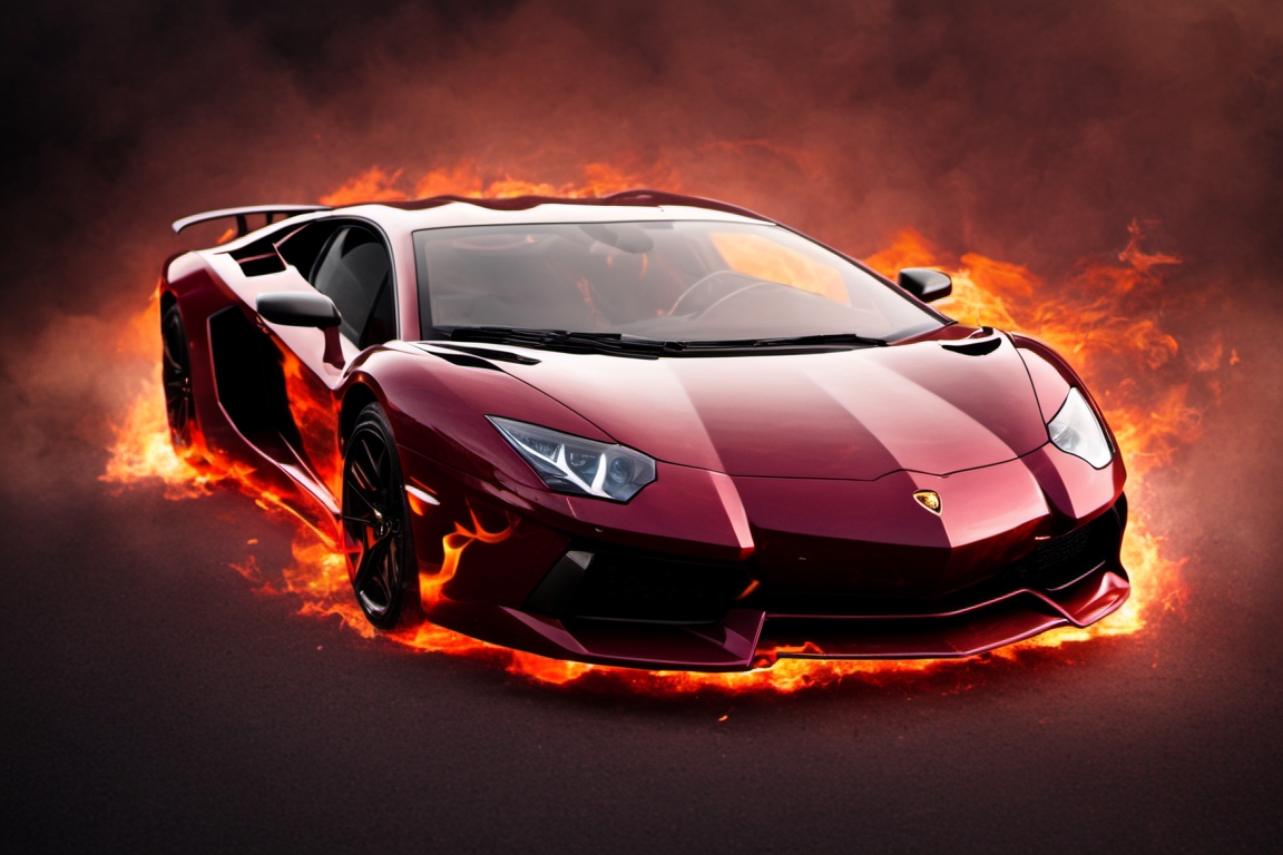 Lamborghini On Fire Wallpapers - Wallpaper Cave