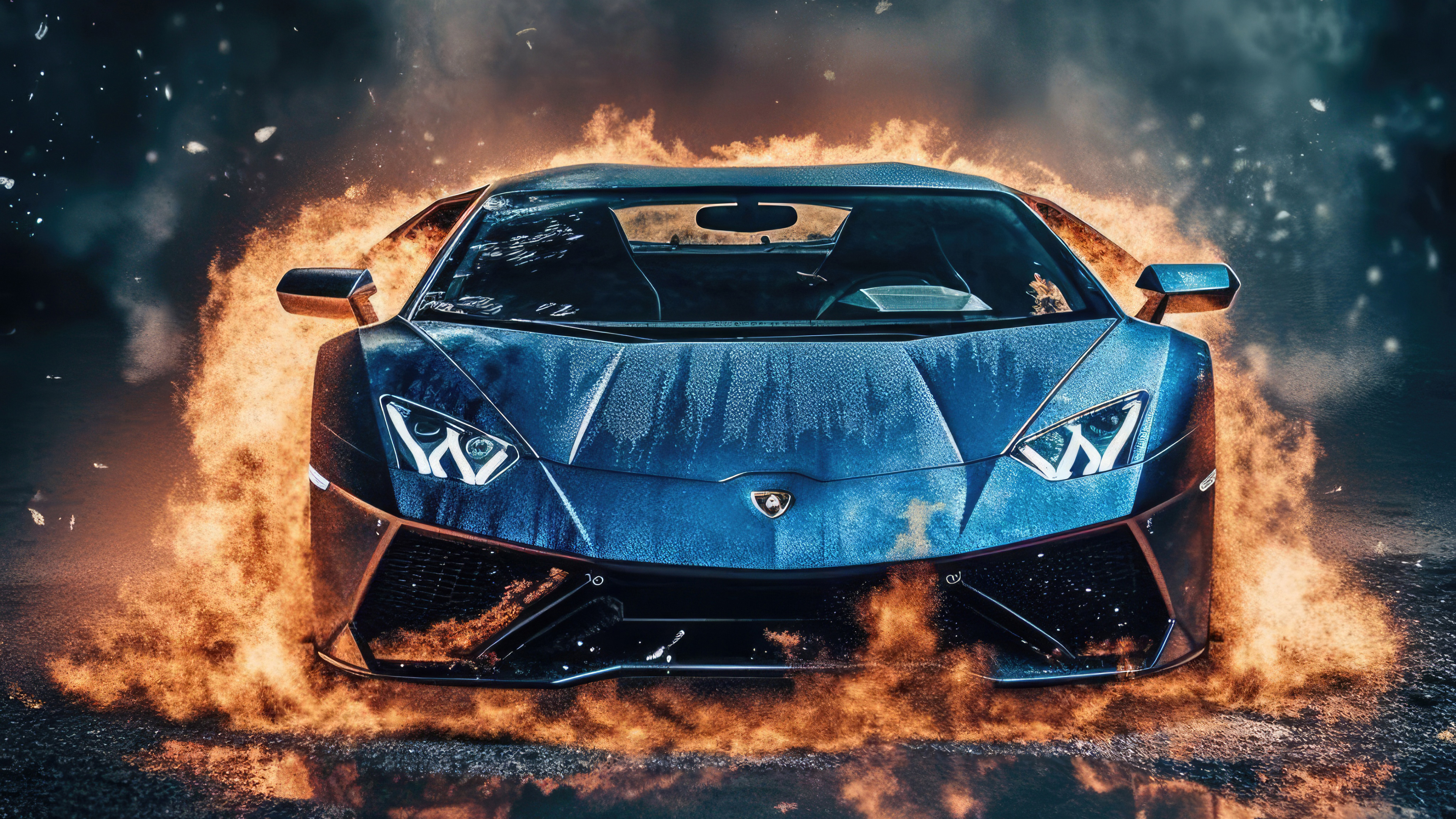 Lamborghini On Fire Wallpapers - Wallpaper Cave