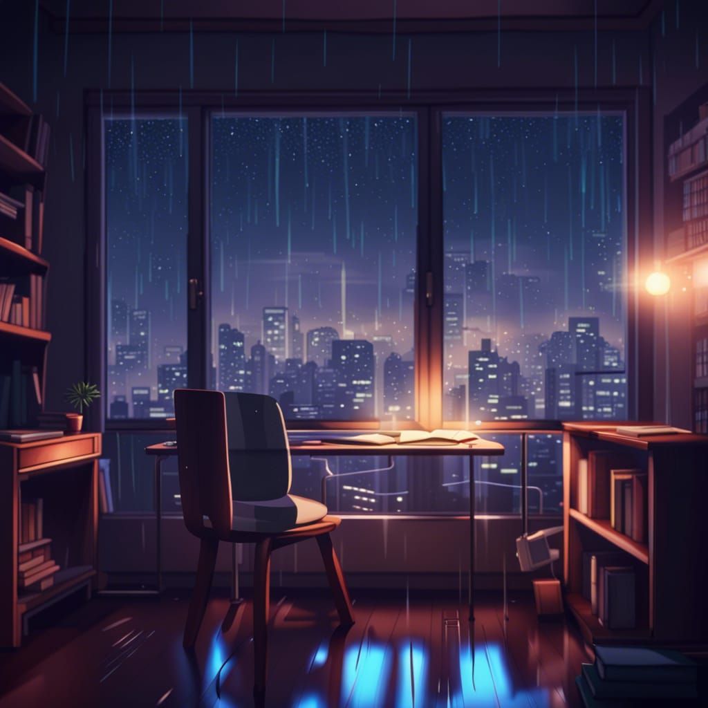 Night Study Anime Wallpapers - Wallpaper Cave