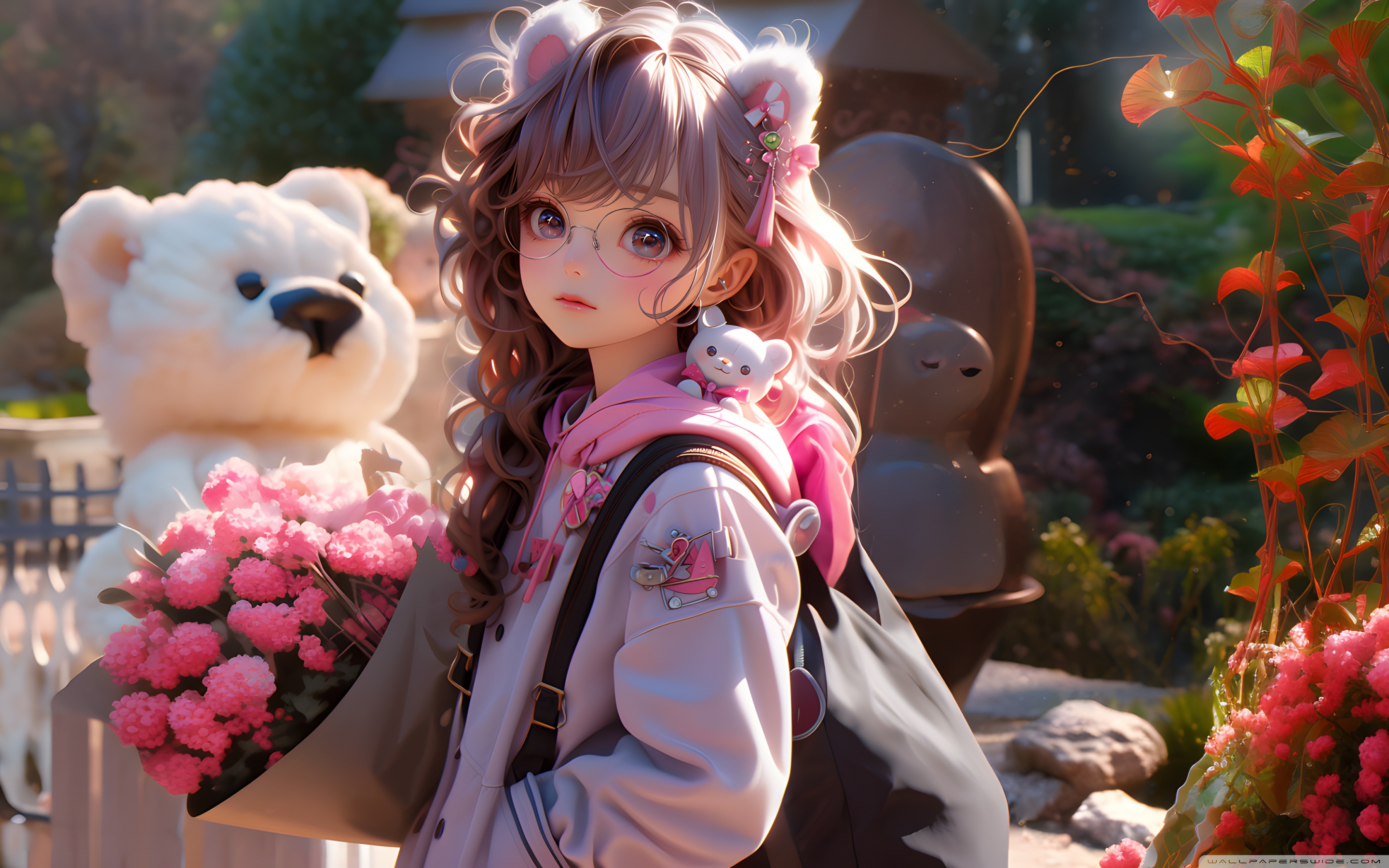 Anime Girl Bear Wallpapers - Wallpaper Cave