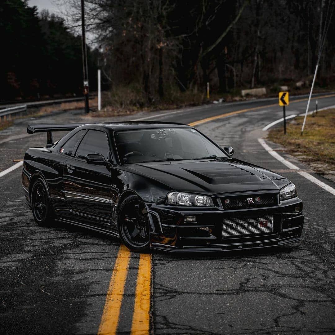 Nissan Skyline GT-R R34 Black Wallpapers - Wallpaper Cave