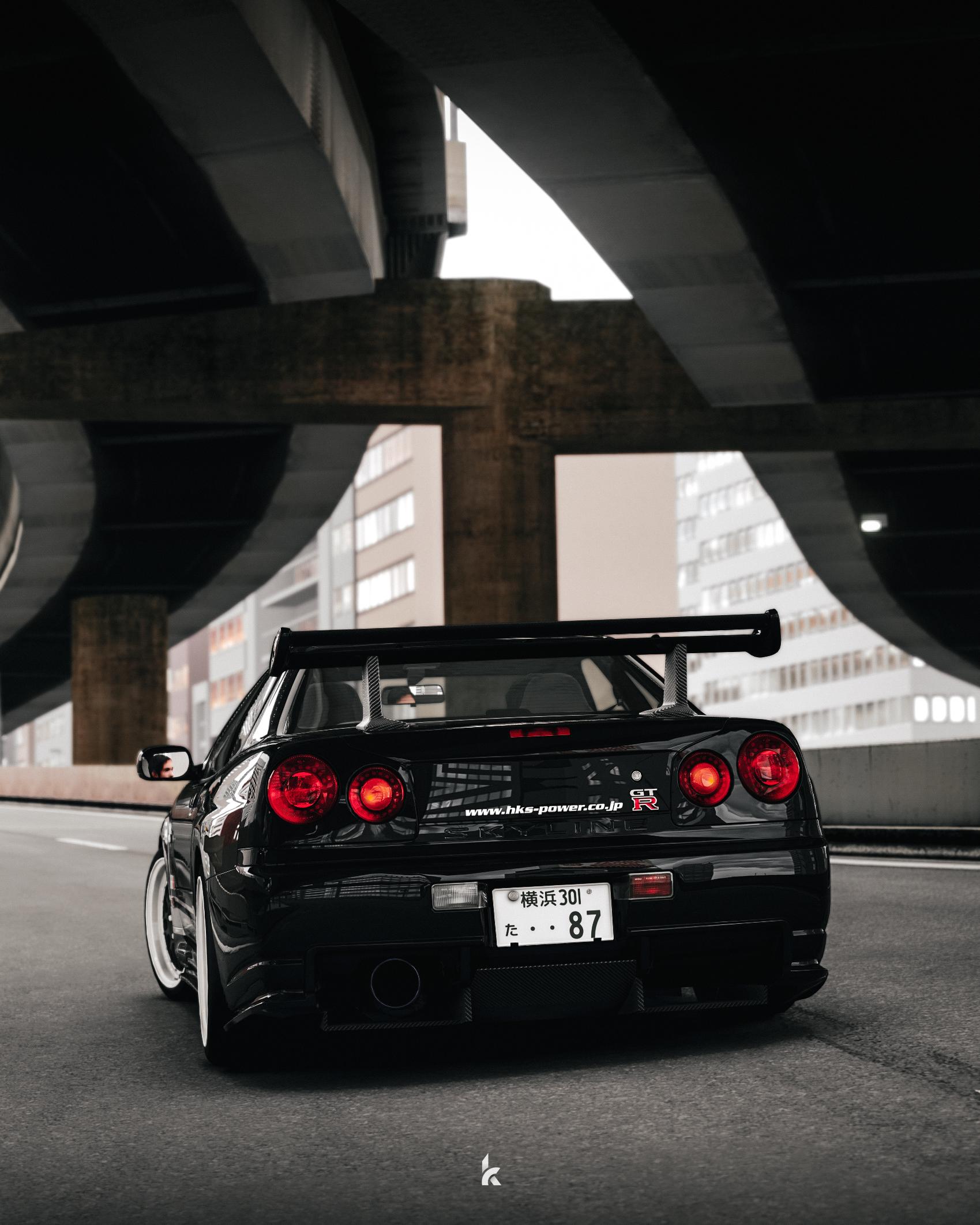Nissan Skyline GT-R R34 Black Wallpapers - Wallpaper Cave