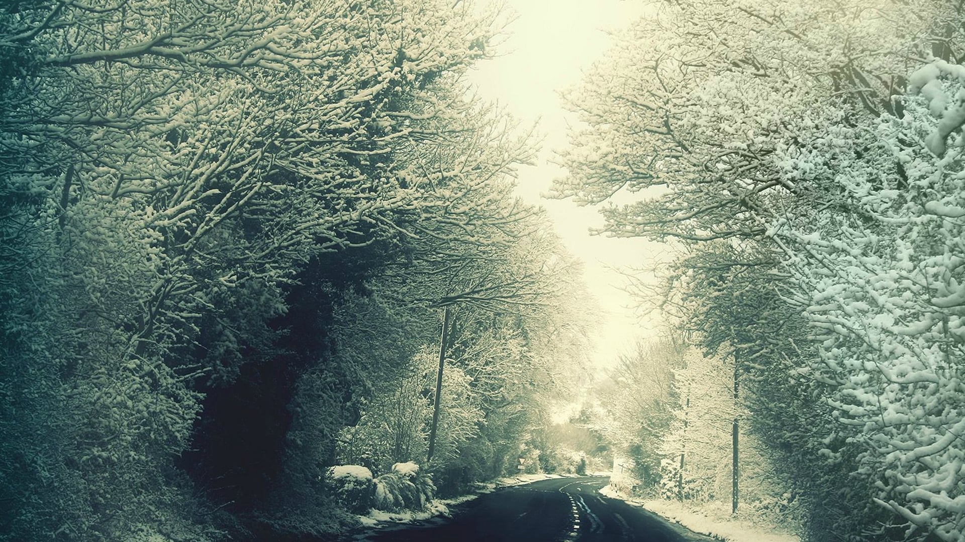 Winter Road Art Wallpapers - Wallpaper Cave