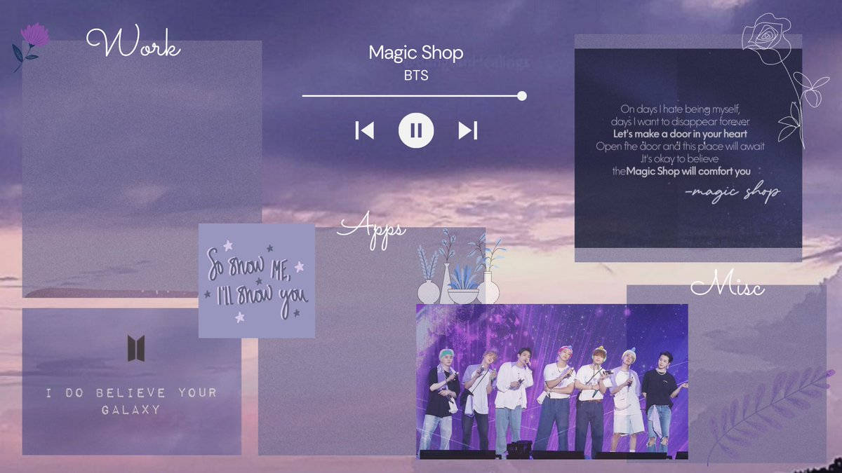 BTS Purple Aesthetic Laptop Wallpapers - Wallpaper Cave