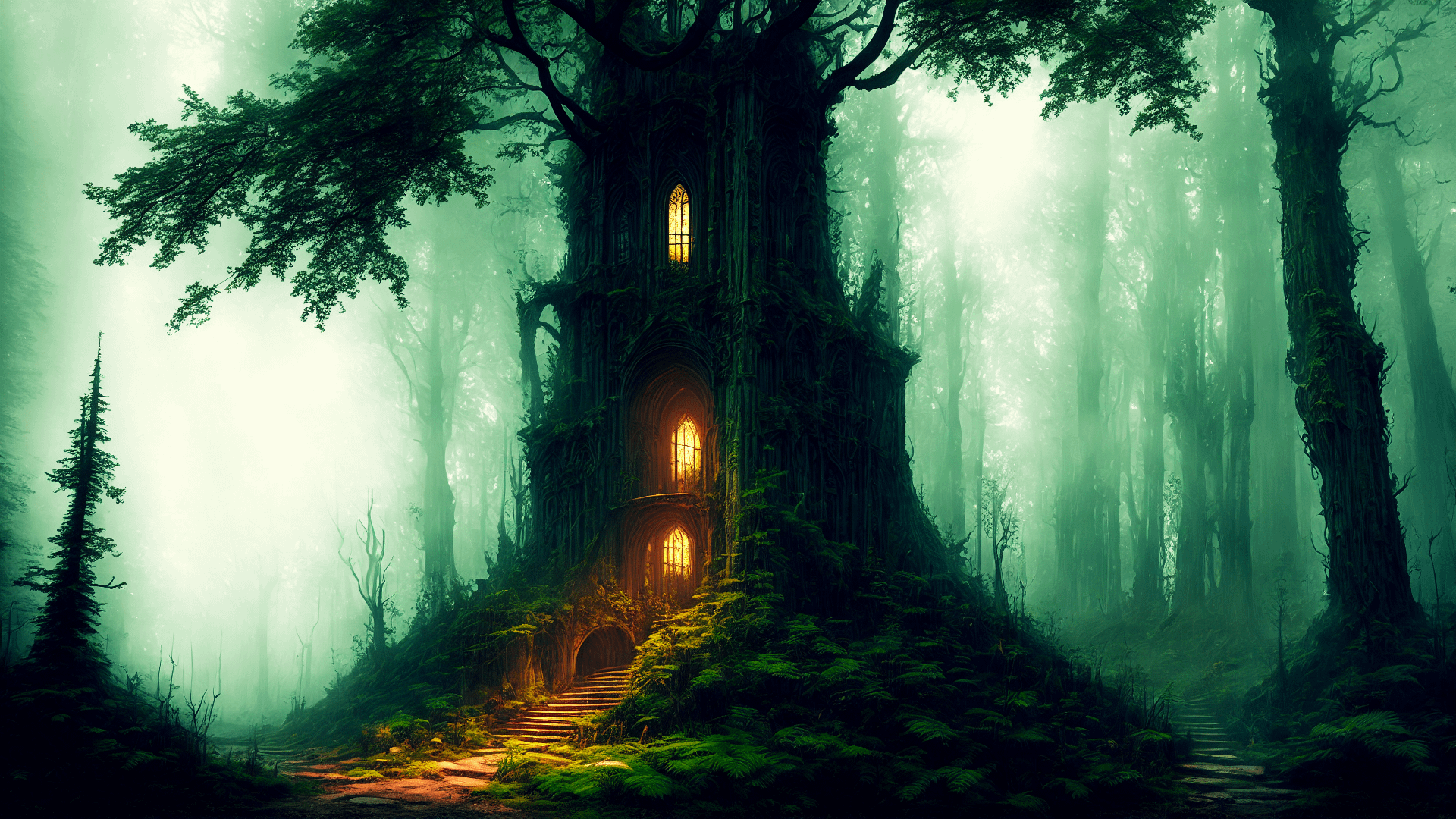 Forest Tower Wallpapers - Wallpaper Cave