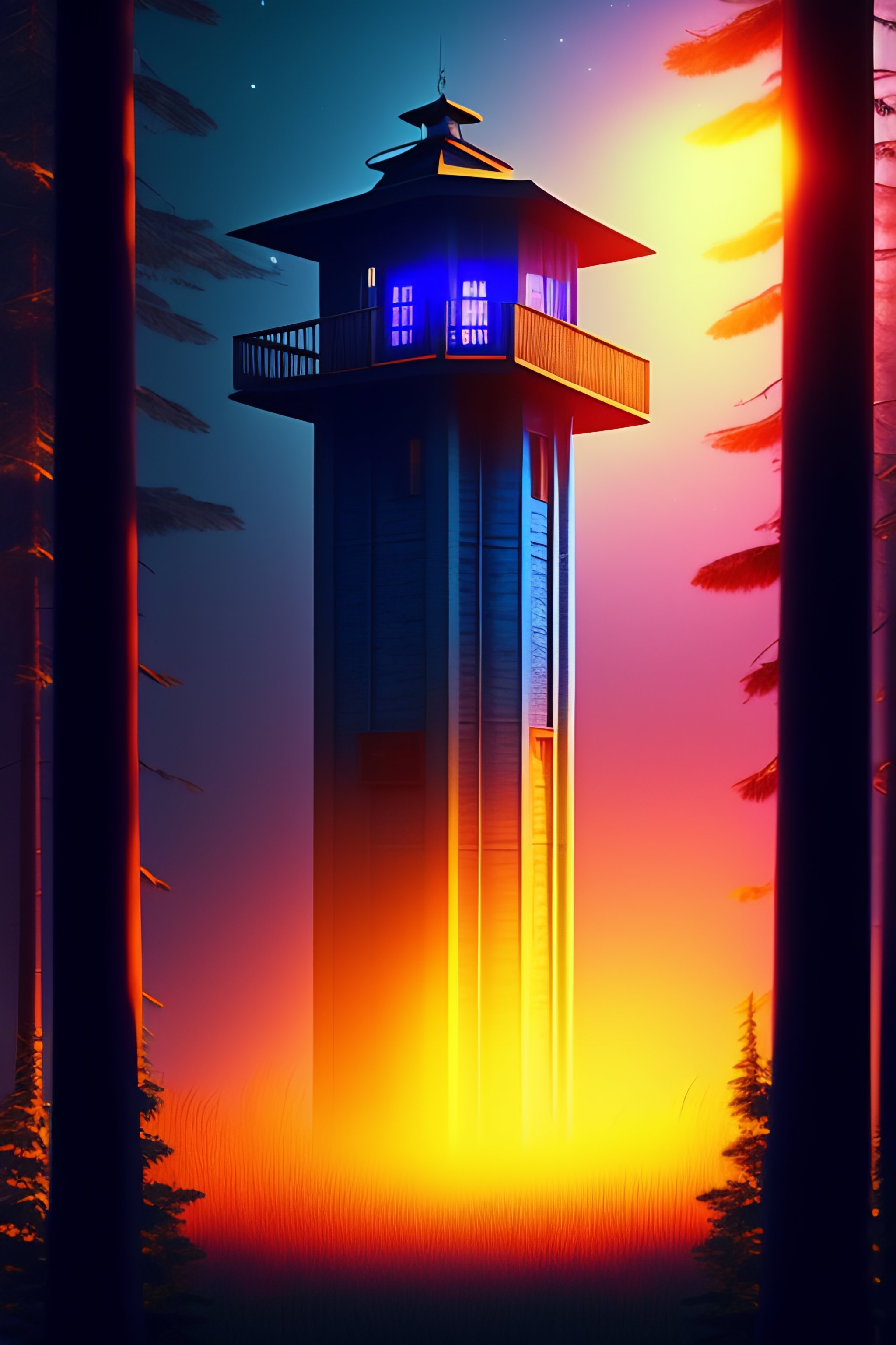 Forest Tower Wallpapers - Wallpaper Cave