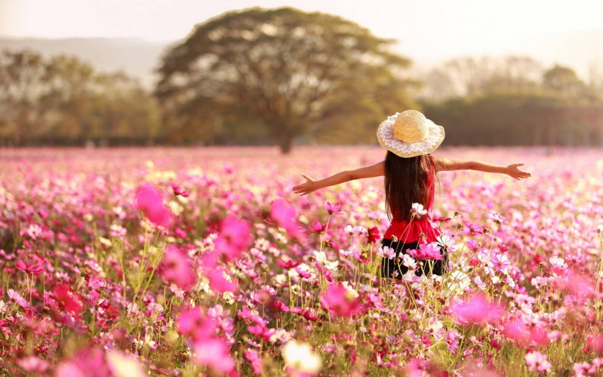 Spring Flower Girl Wallpapers - Wallpaper Cave