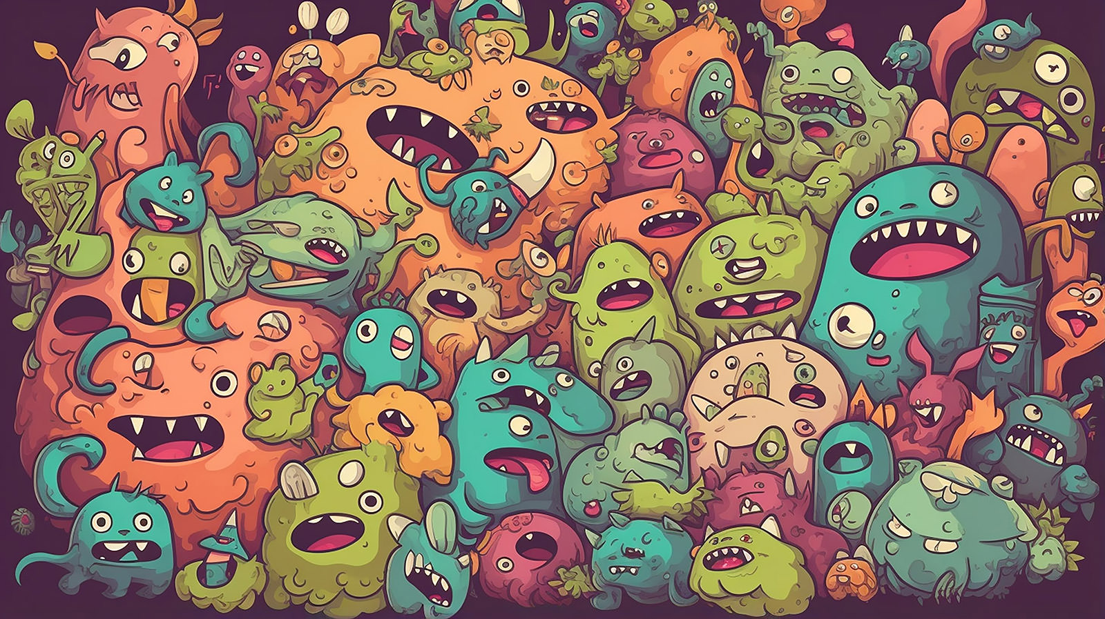 Desktop Cute Doodle Wallpapers - Wallpaper Cave