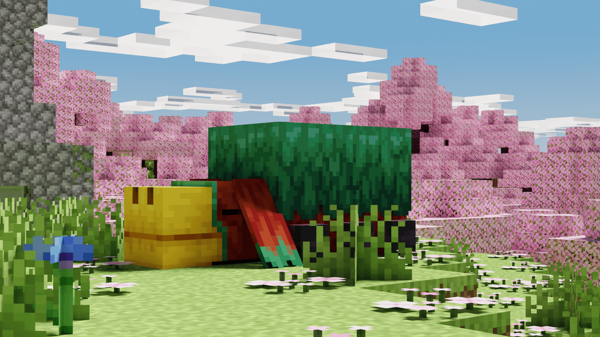 Minecraft Cherry Blossom Wallpapers - Wallpaper Cave
