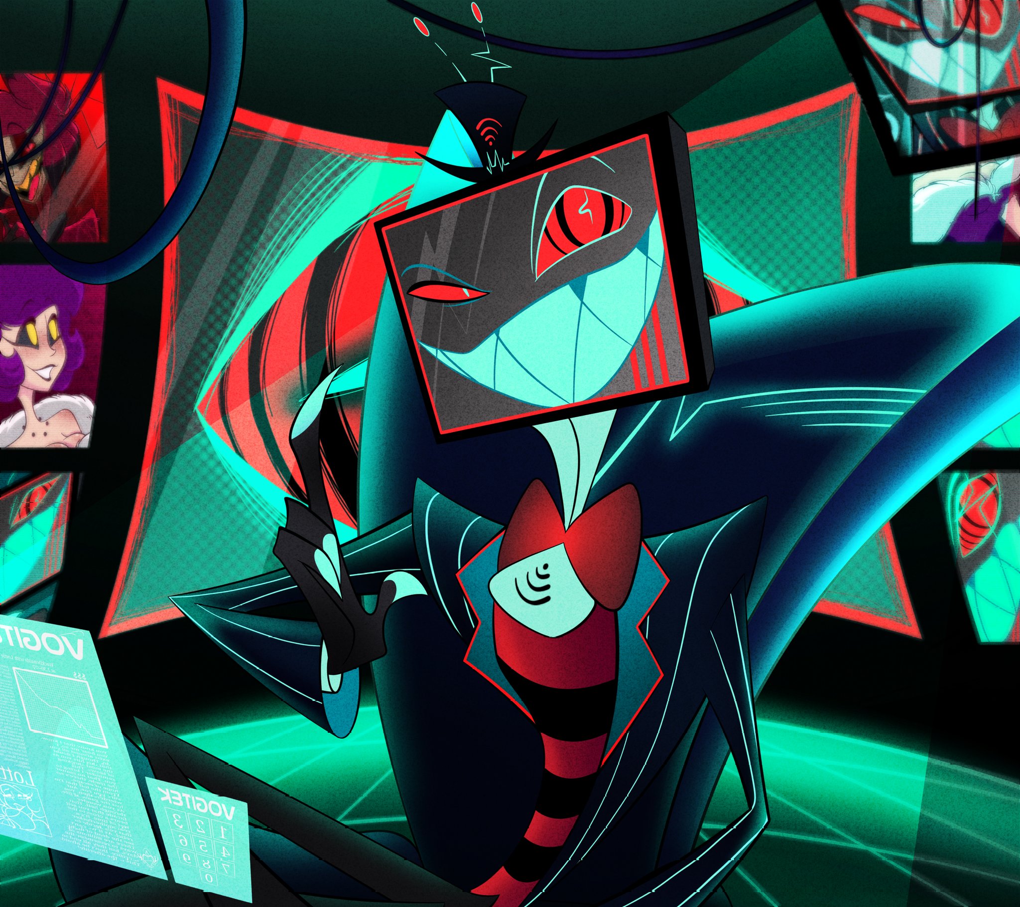 Hazbin Hotel Vox Face Desktop Wallpapers - Wallpaper Cave