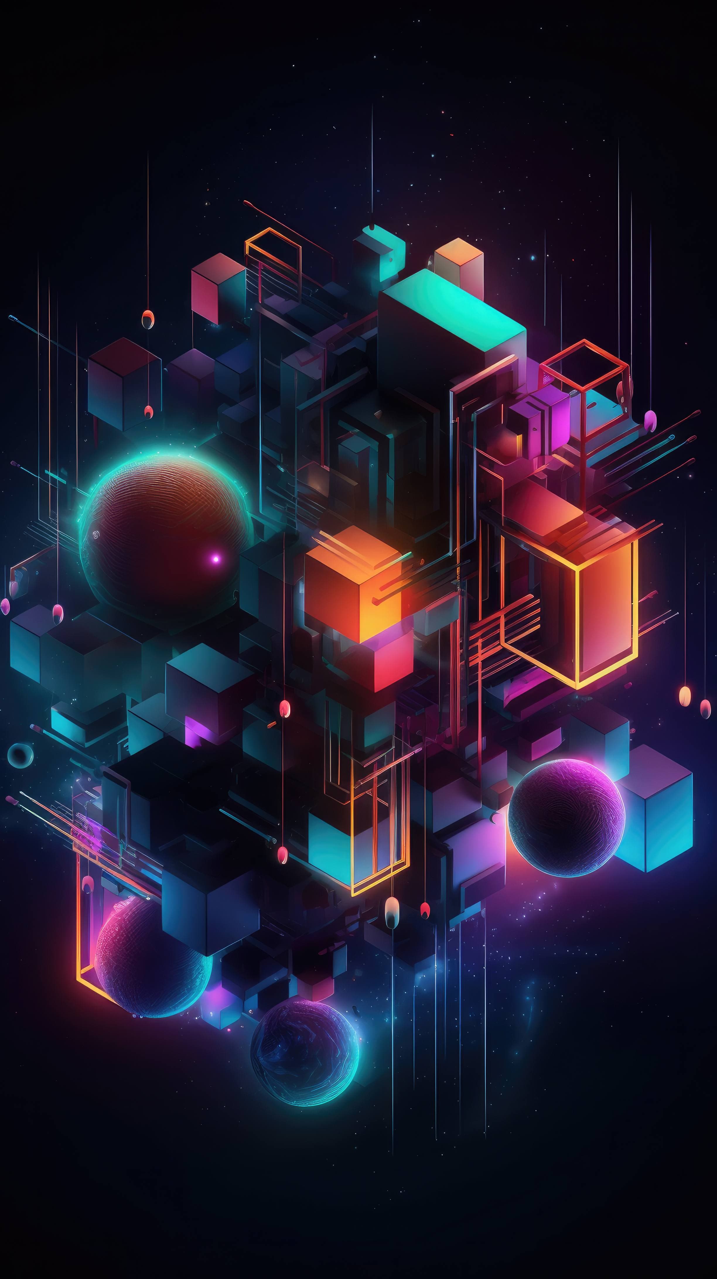 3D Abstract iPhone Wallpapers - Wallpaper Cave