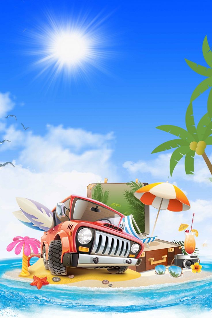 Travel Cartoon Wallpapers - Wallpaper Cave