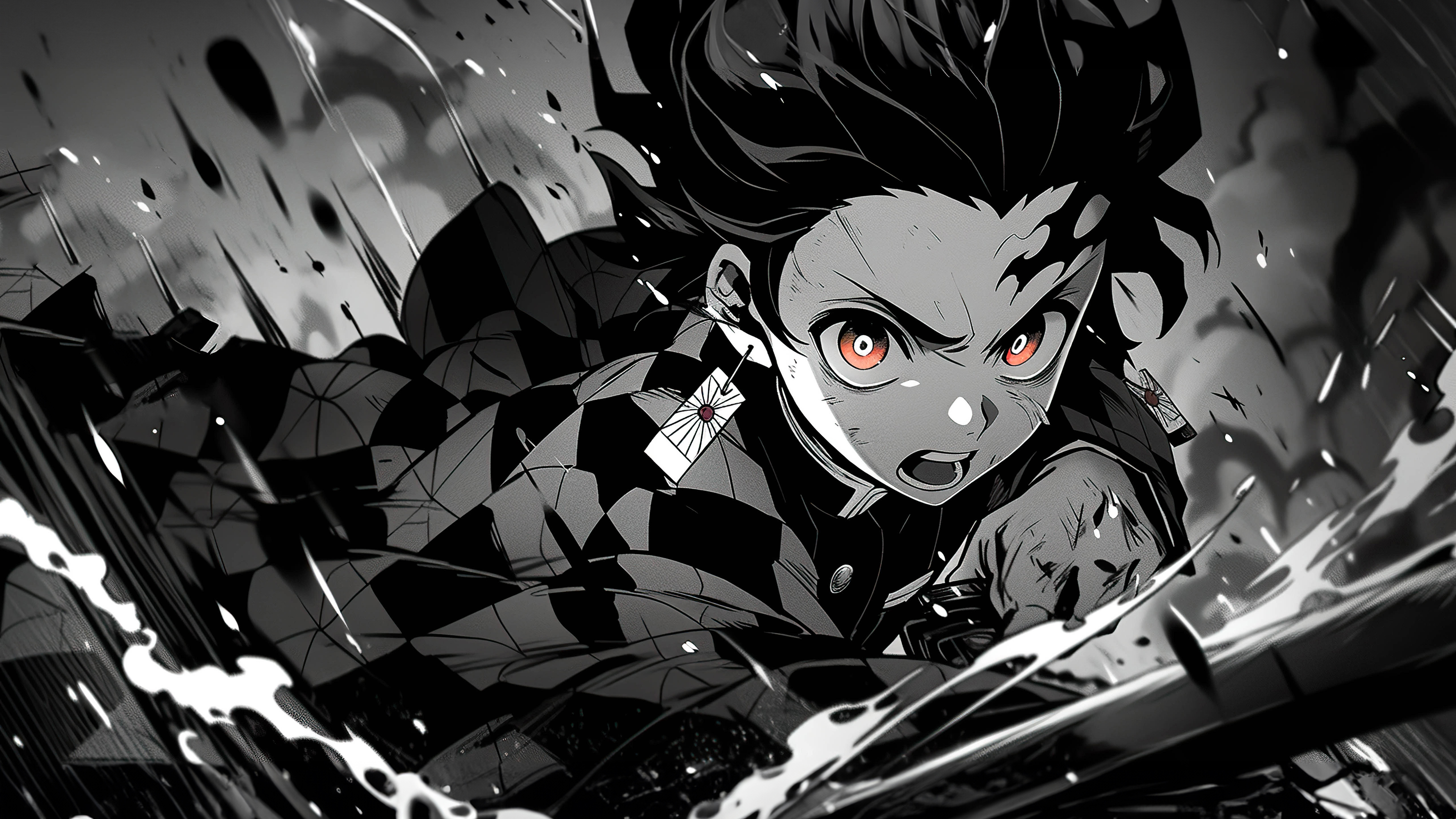 Demon Slayer 4k Dark Wallpapers Wallpaper Cave