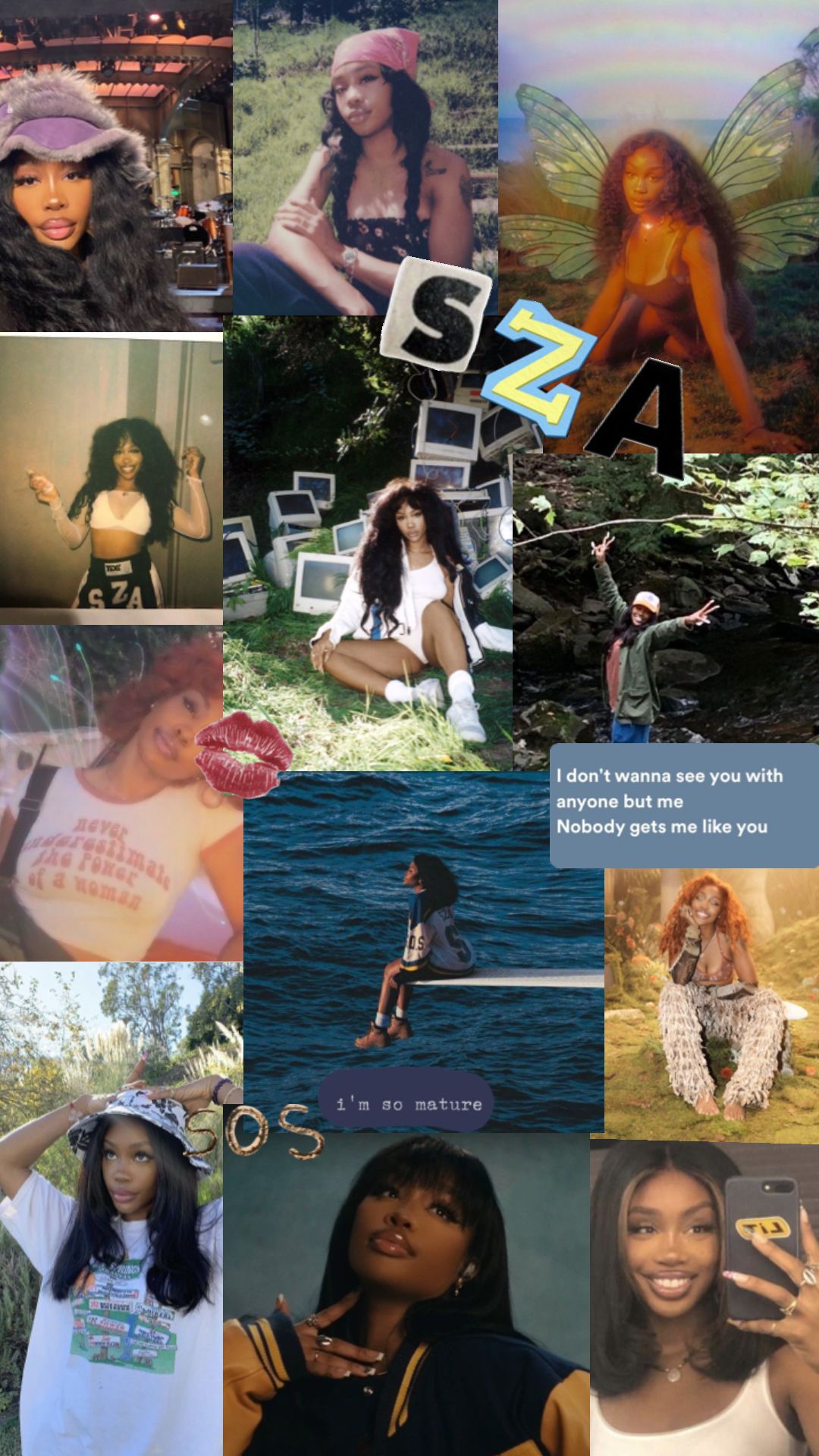 SZA Collage Wallpapers - Wallpaper Cave