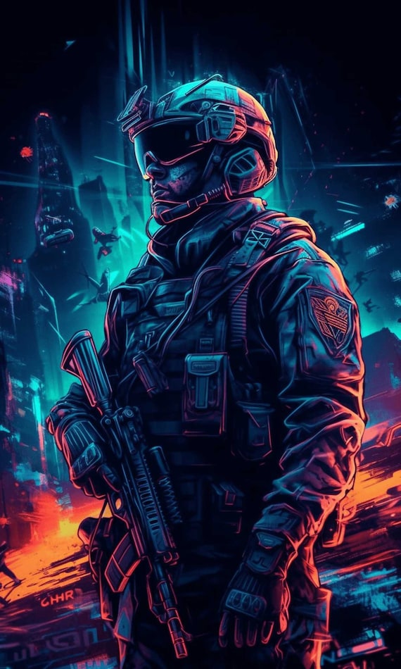 Neon Soldier Wallpapers - Wallpaper Cave