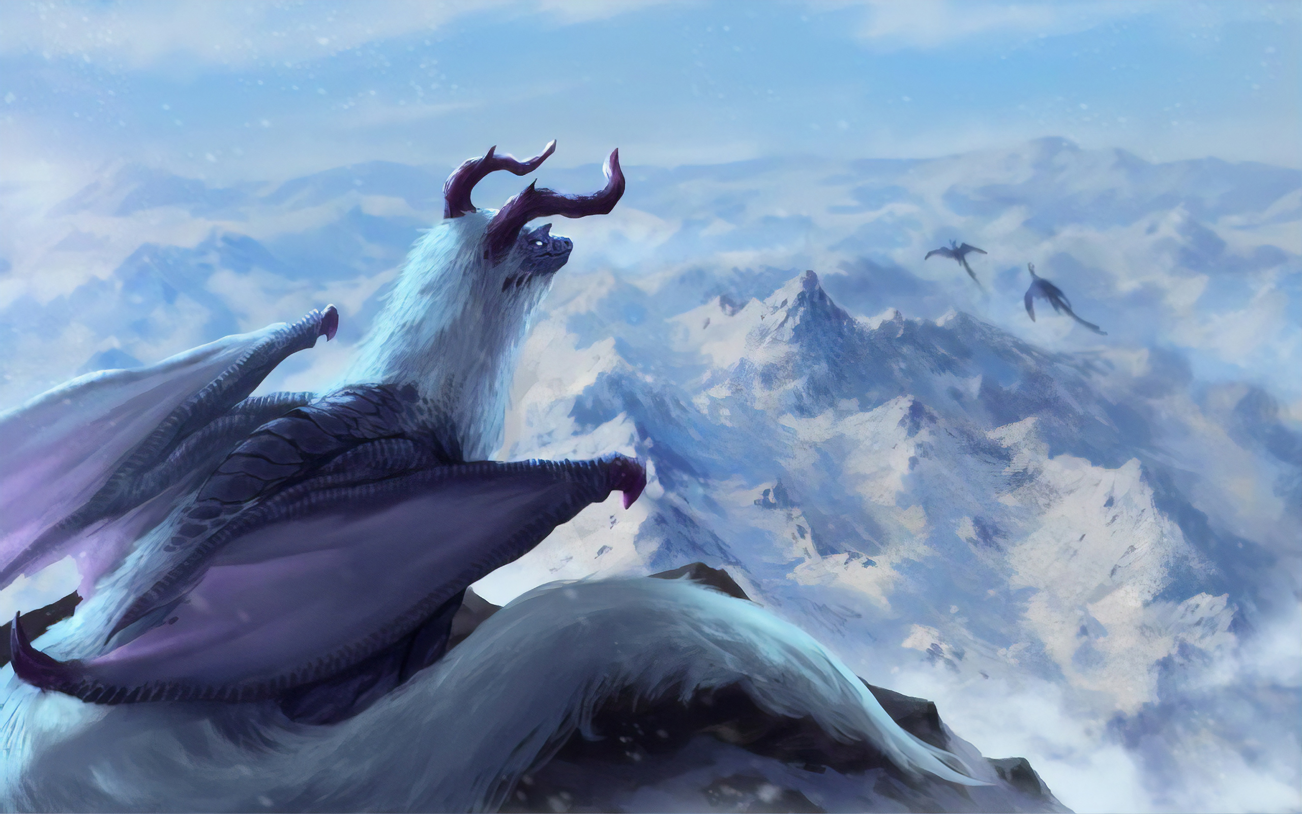 Snow Dragon Wallpaper Winter Dragon [1920x1080] : R/wallpaper