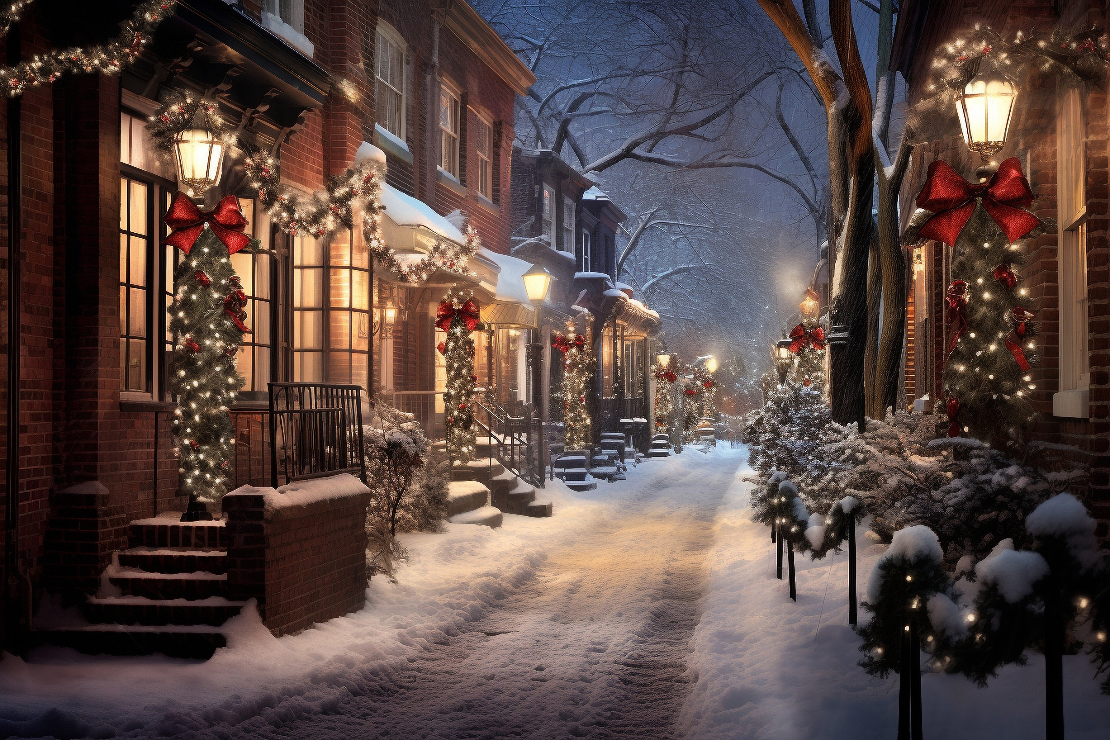 Winter City Lights Wallpapers - Wallpaper Cave